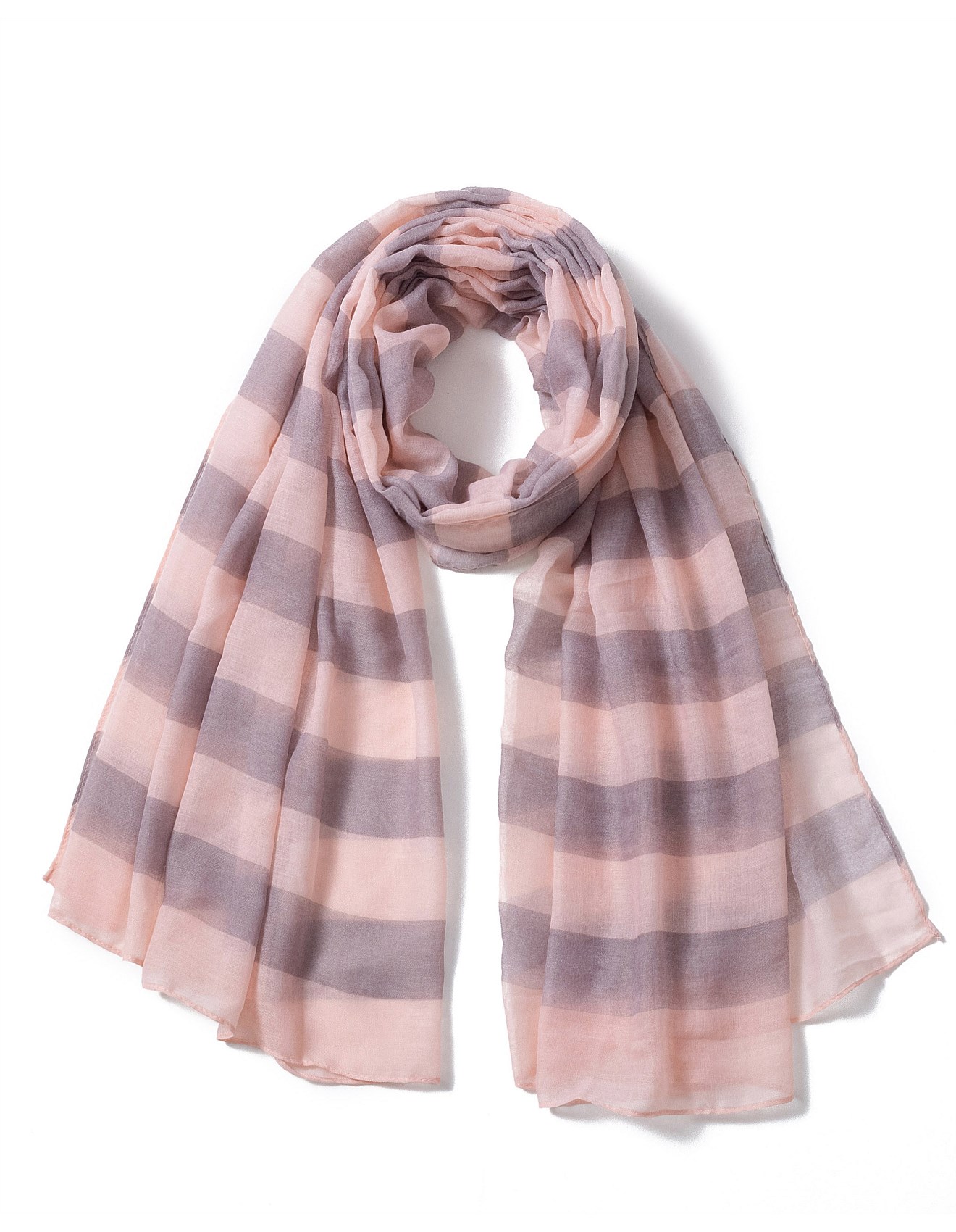 Gregory Ladner Stripe Scarf | David Jones