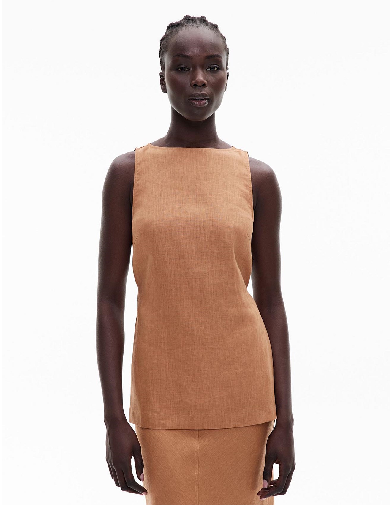 Witchery Linen Longline Top | David Jones