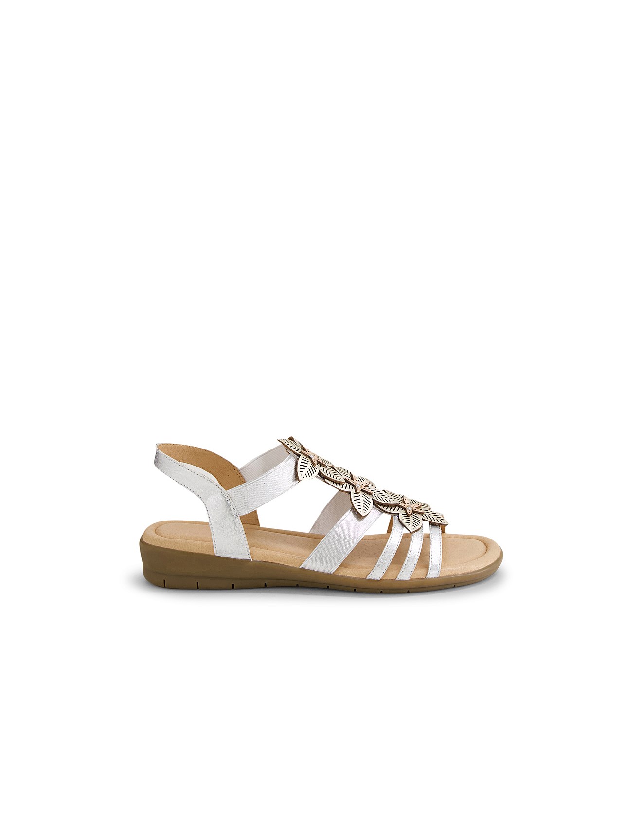 Supersoft By Diana Ferrari Favorites Silver Multi Sandals | David Jones