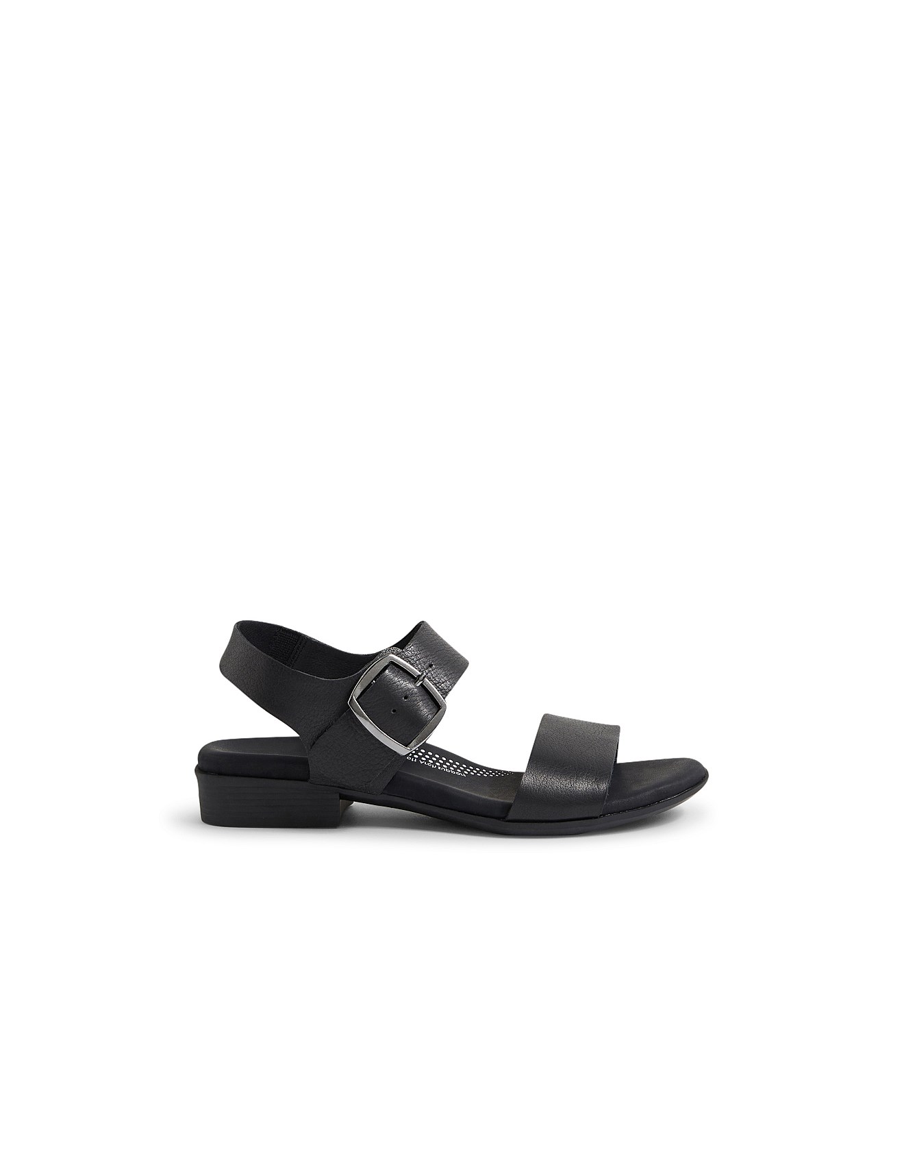 Supersoft By Diana Ferrari Clariss Black Leather Sandals | David Jones