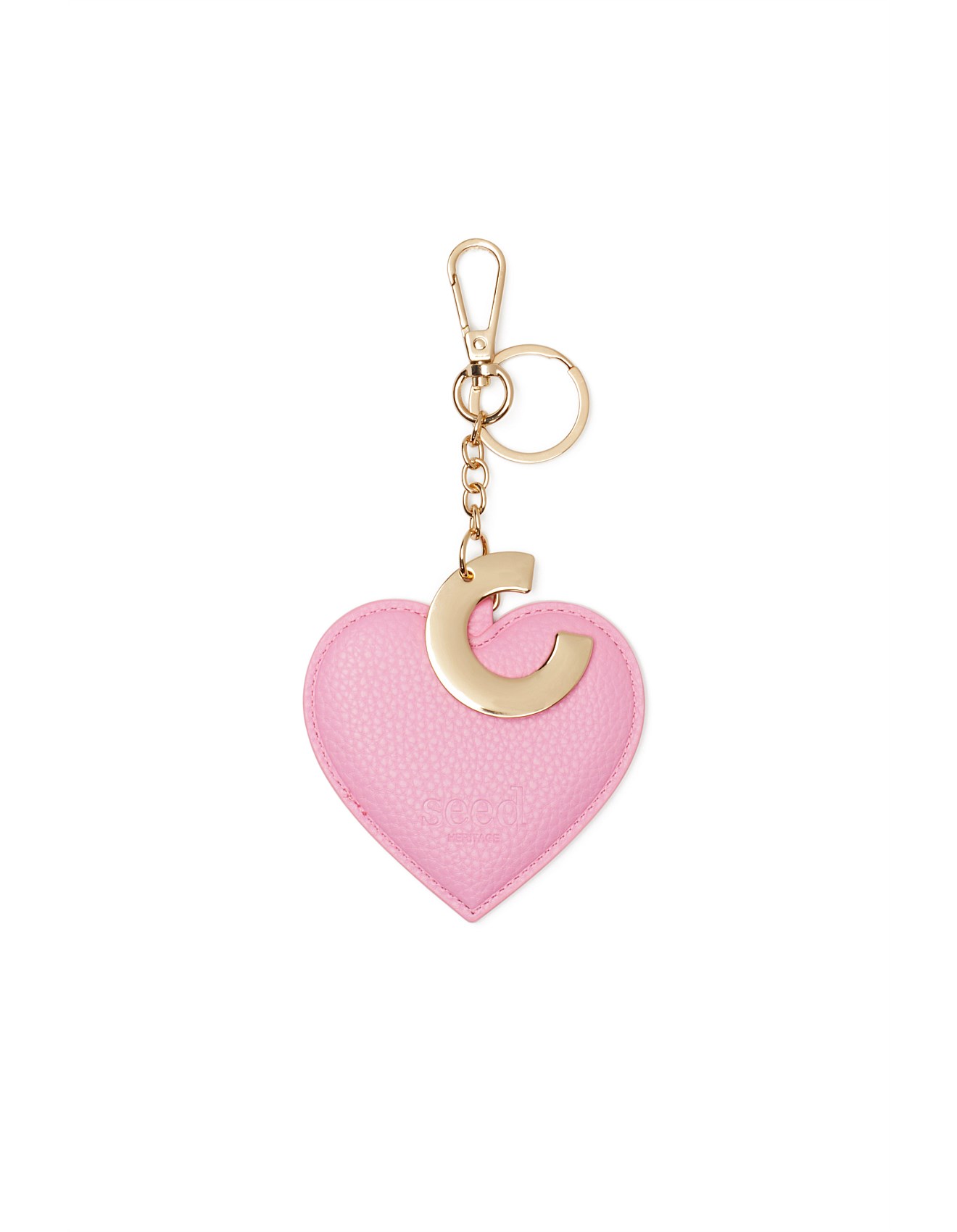 Seed Heritage Heart Initial Keyring | David Jones