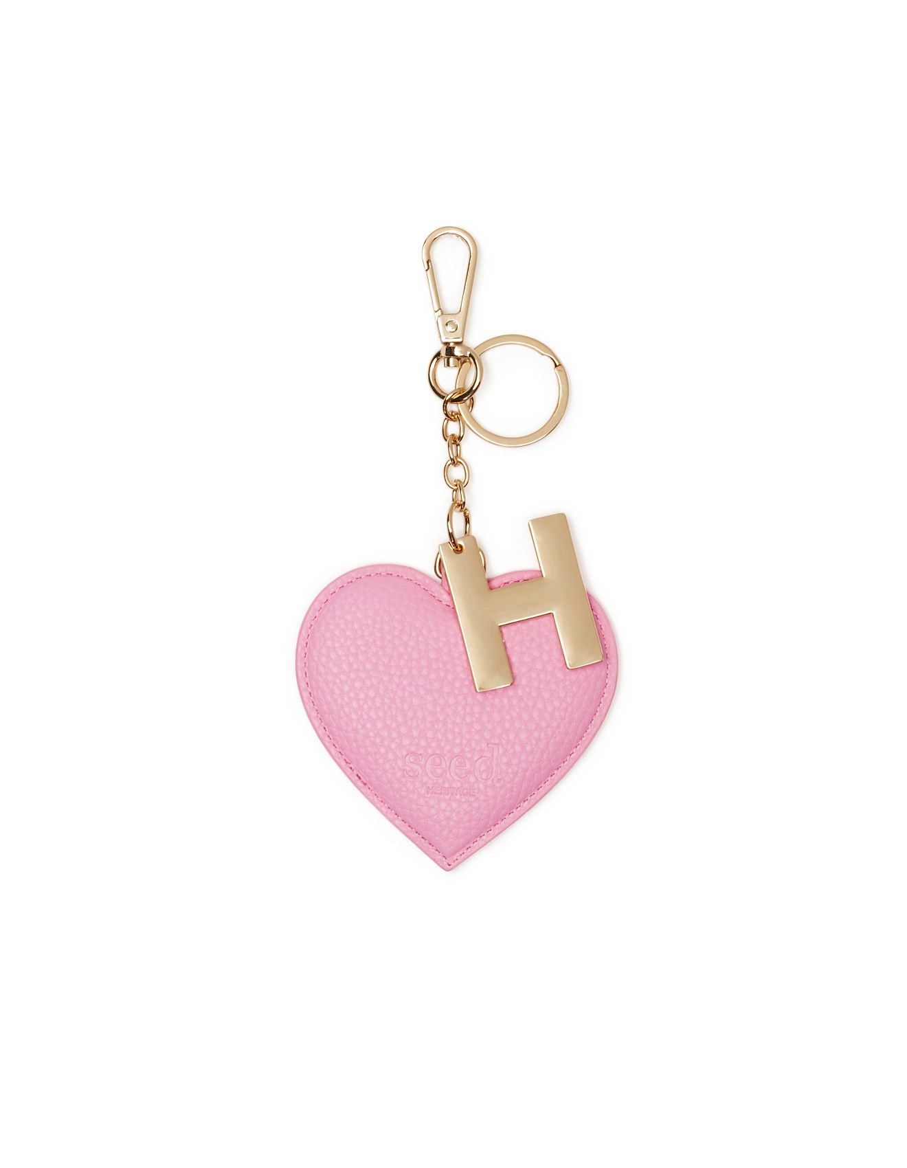Seed Heritage Heart Initial Keyring | David Jones