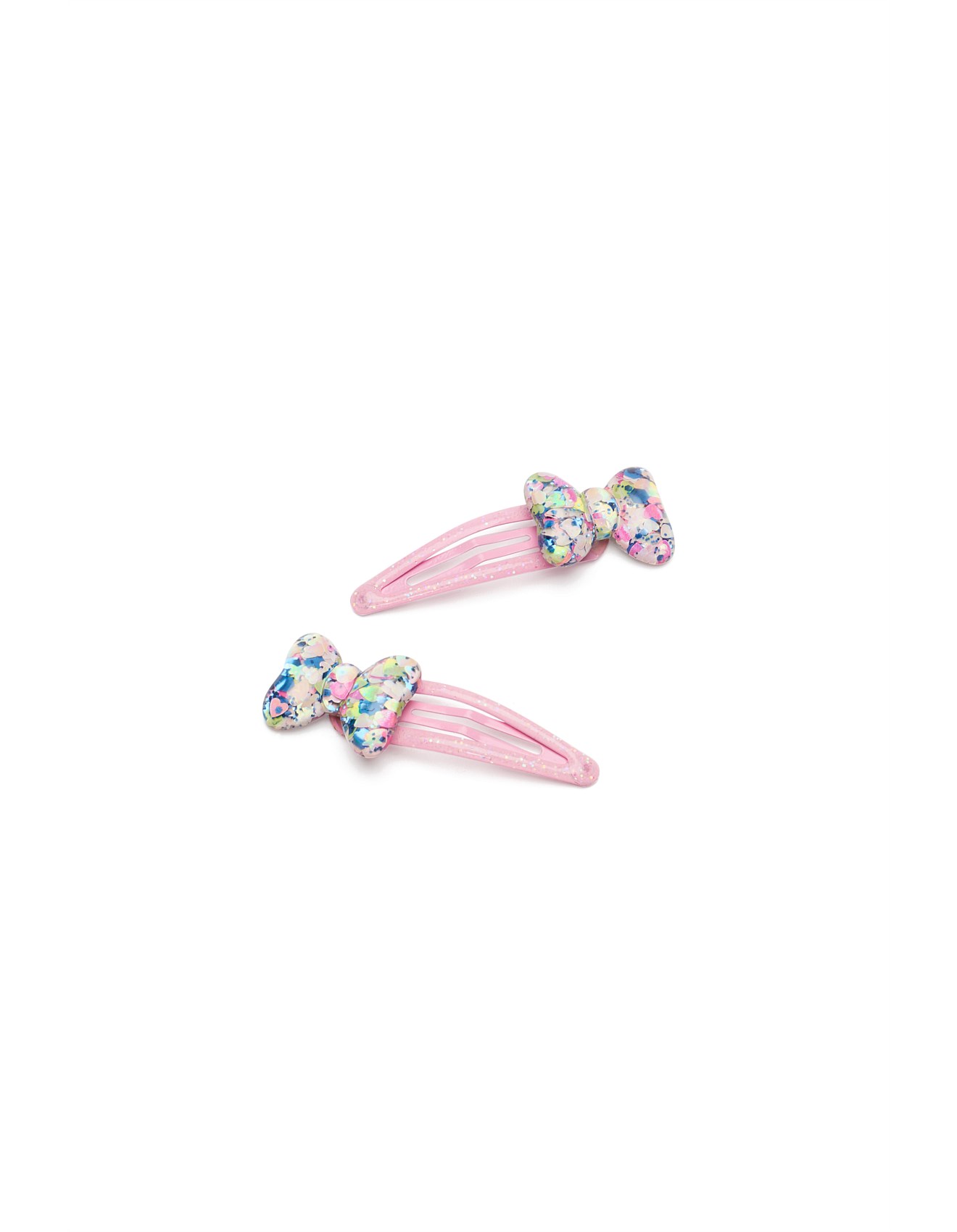 Seed Heritage Enamel Confetti Bow Snaps | David Jones