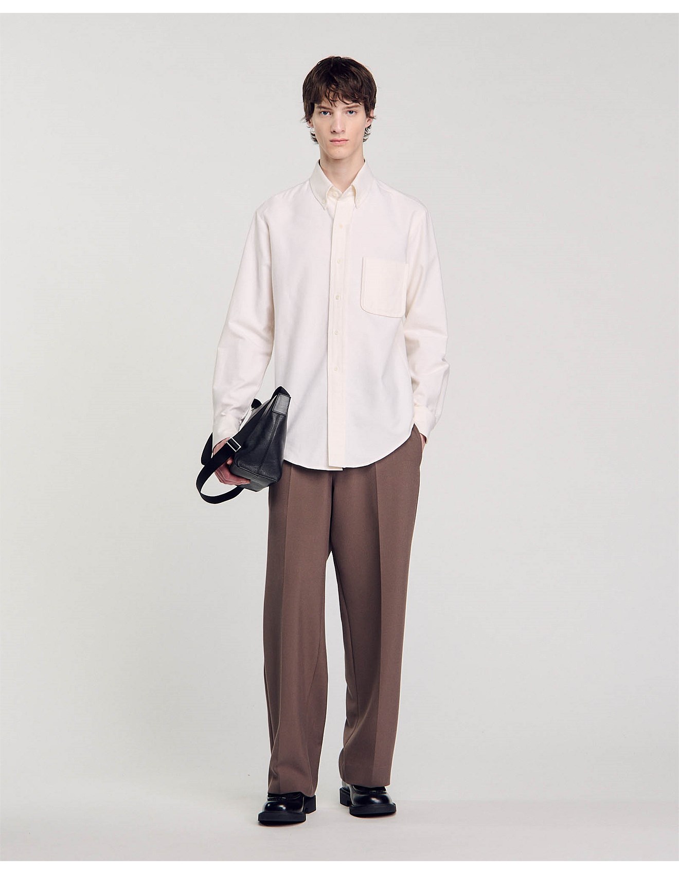 Sandro Paris Oxford Flannel Shirt | David Jones