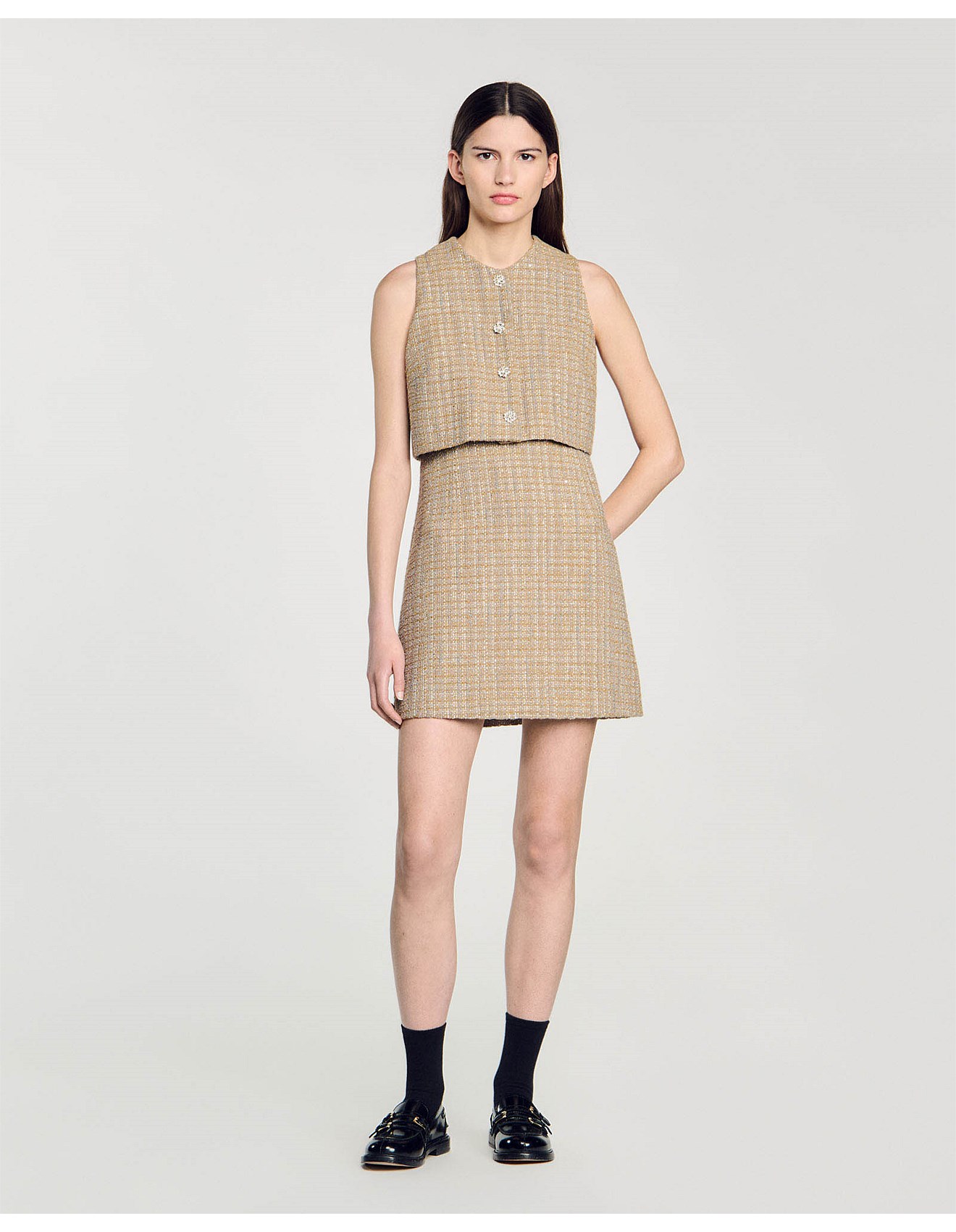 Sandro Paris Penelope Woven Dress | David Jones