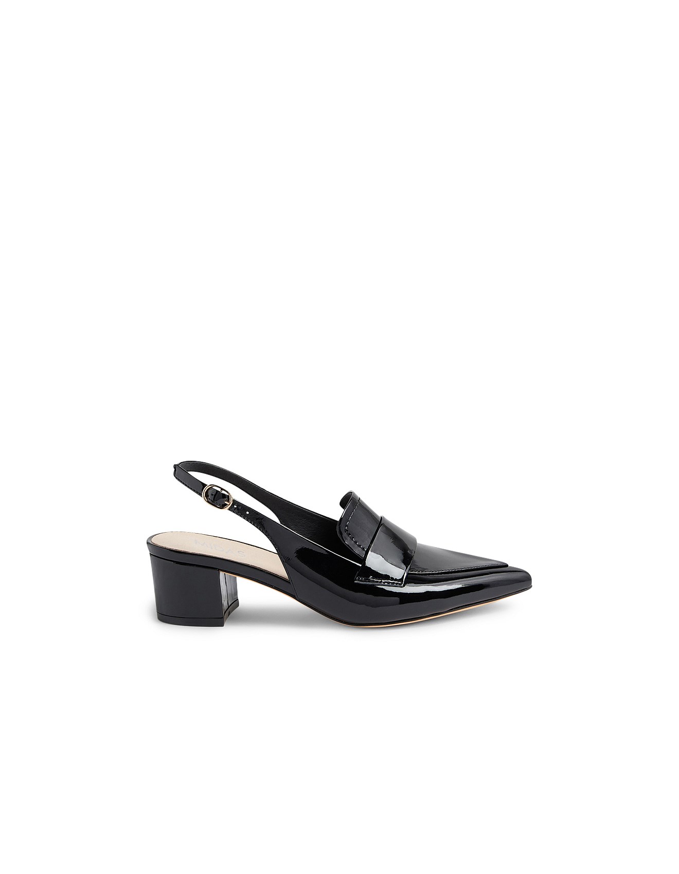Midas Adayl Black Patent Leather Heels | David Jones