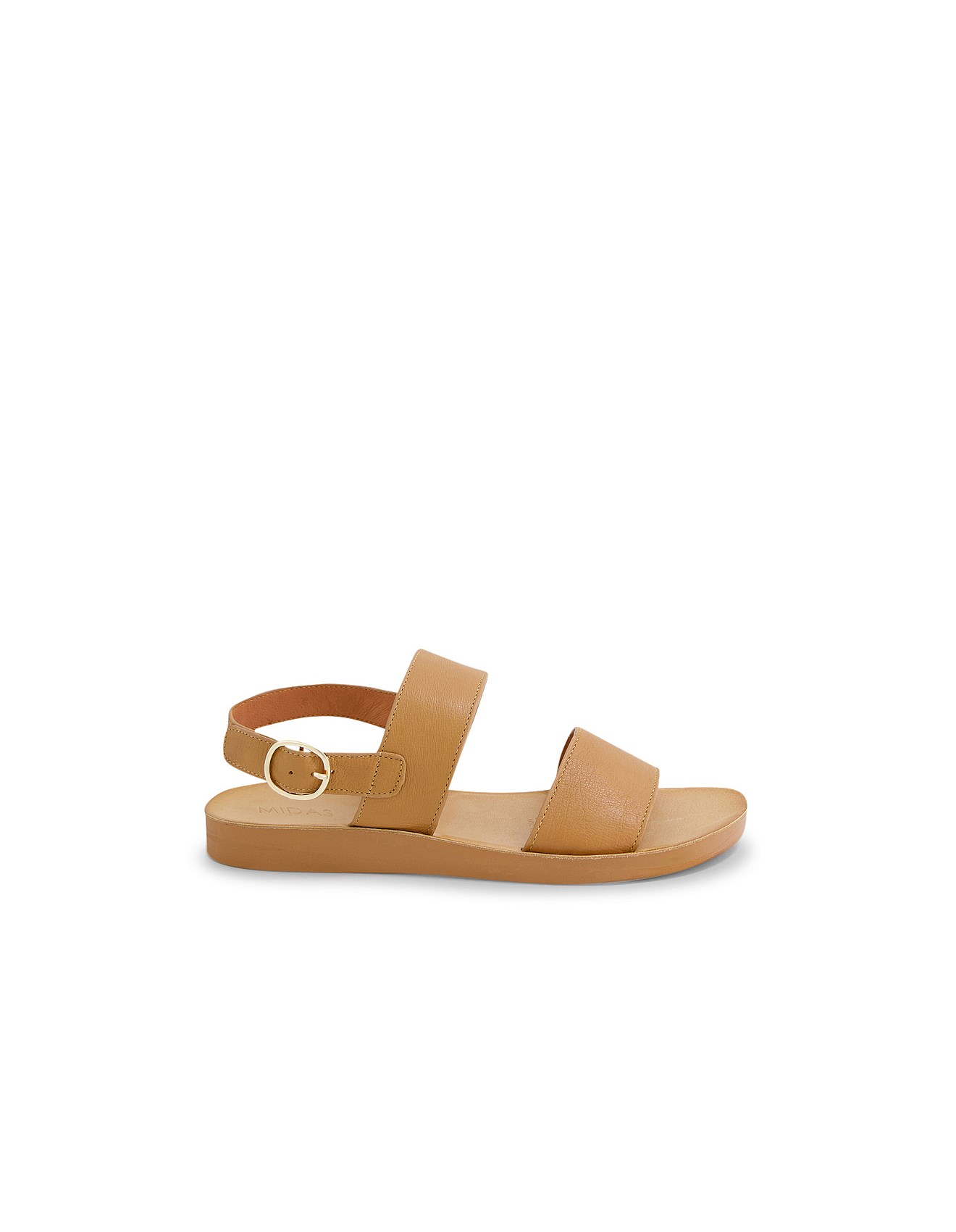 Midas Nieda Tan Leather Sling Back Sandals | David Jones