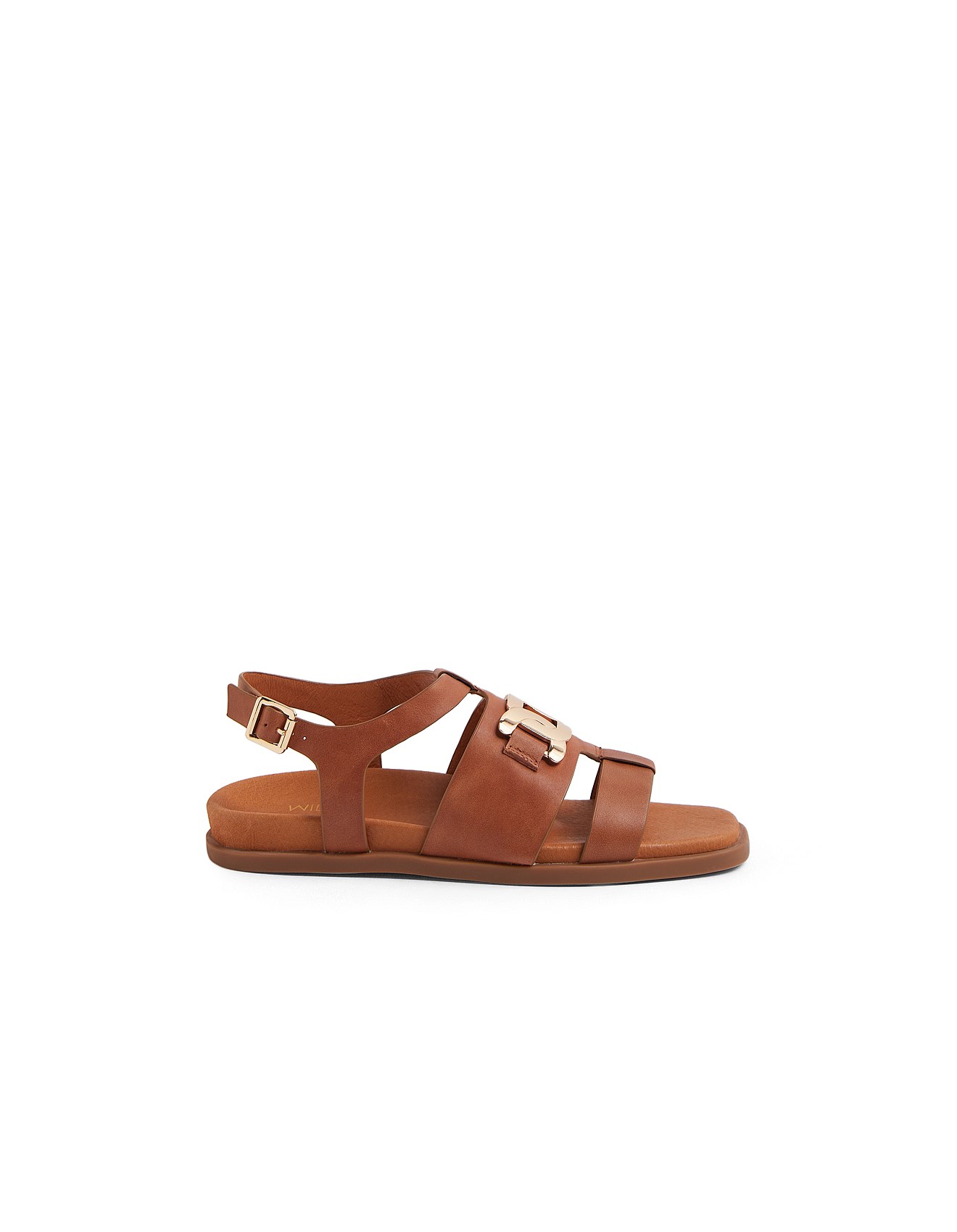 Midas Nettys Tan Pale Gold Leather Sandals | David Jones