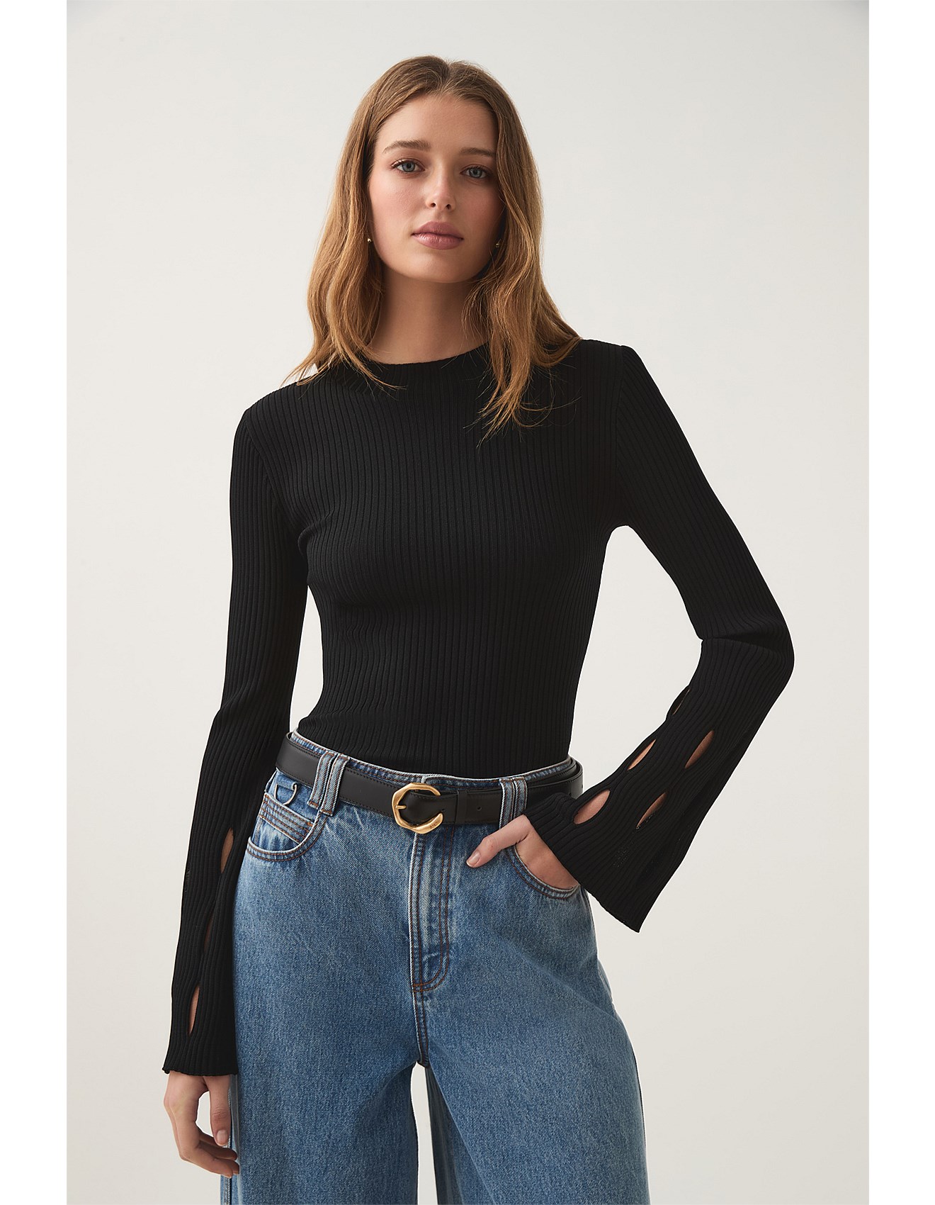 Aje Resolution Knit Top | David Jones