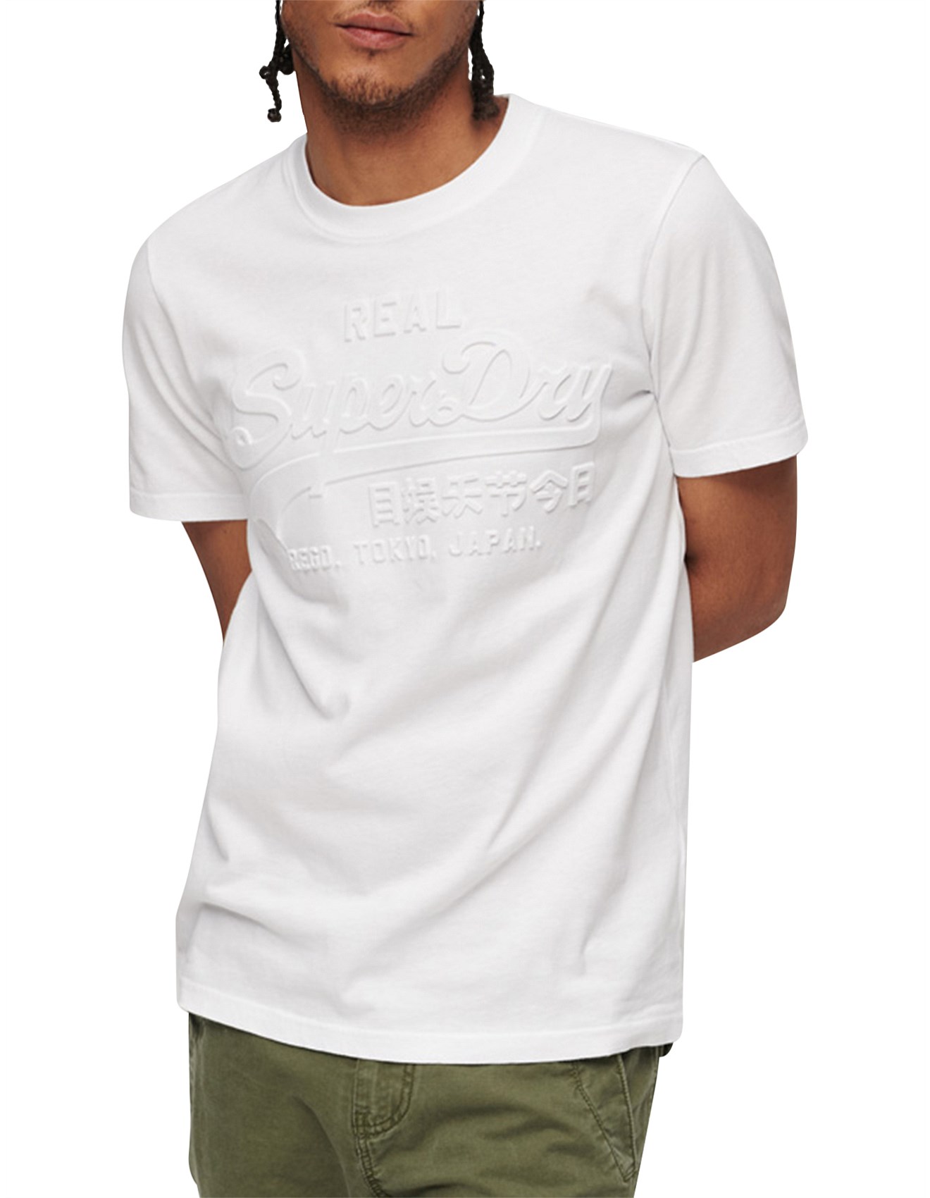 Superdry Embossed Vintage Logo T Shirt | David Jones