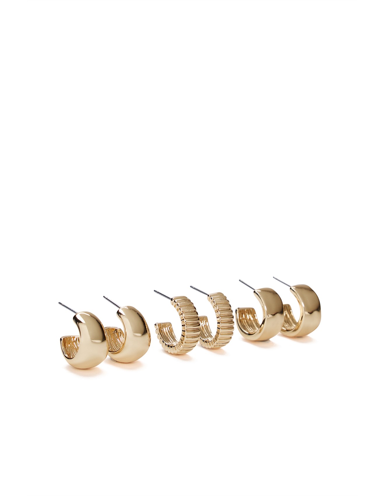 Seed Heritage Textured Hoops | David Jones