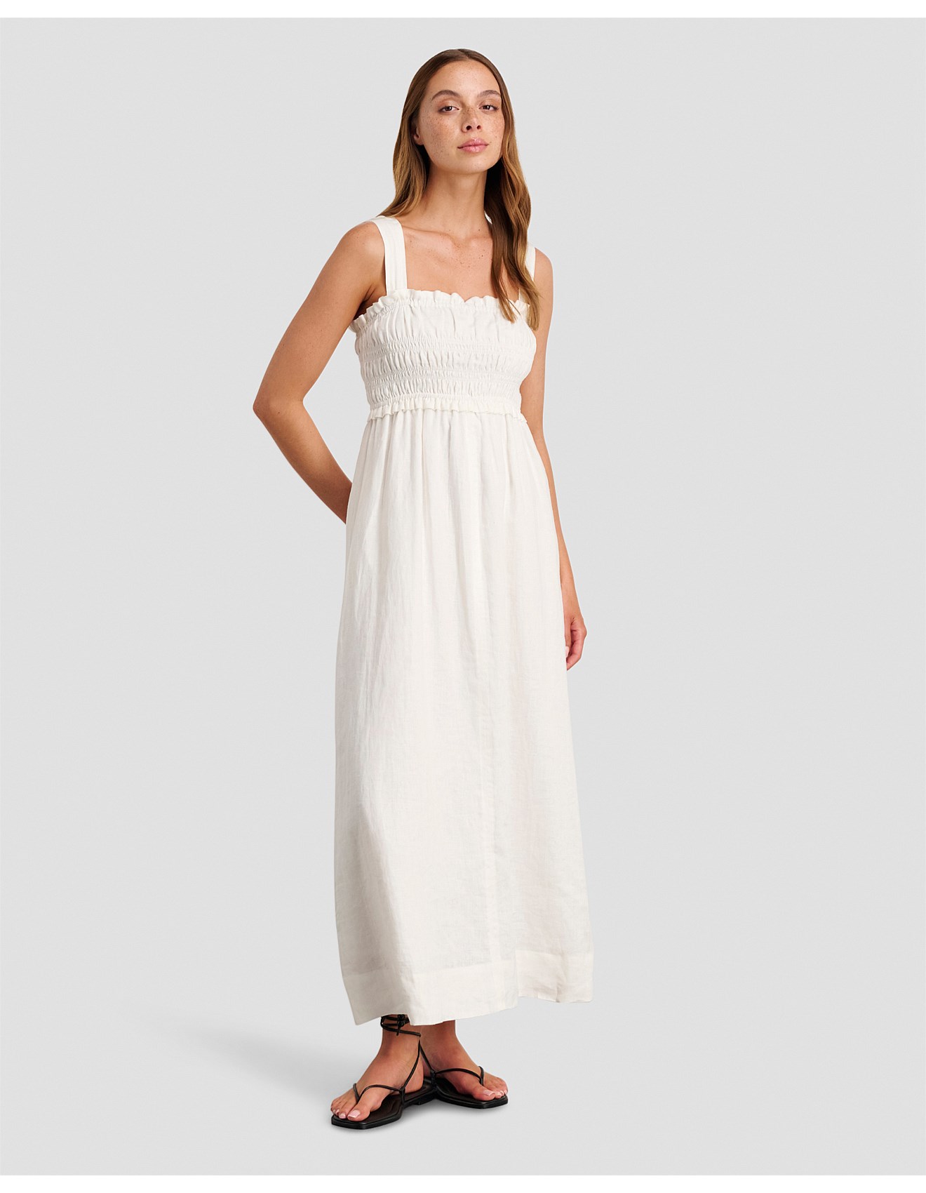 Jag Shirred Maxi Dress | David Jones