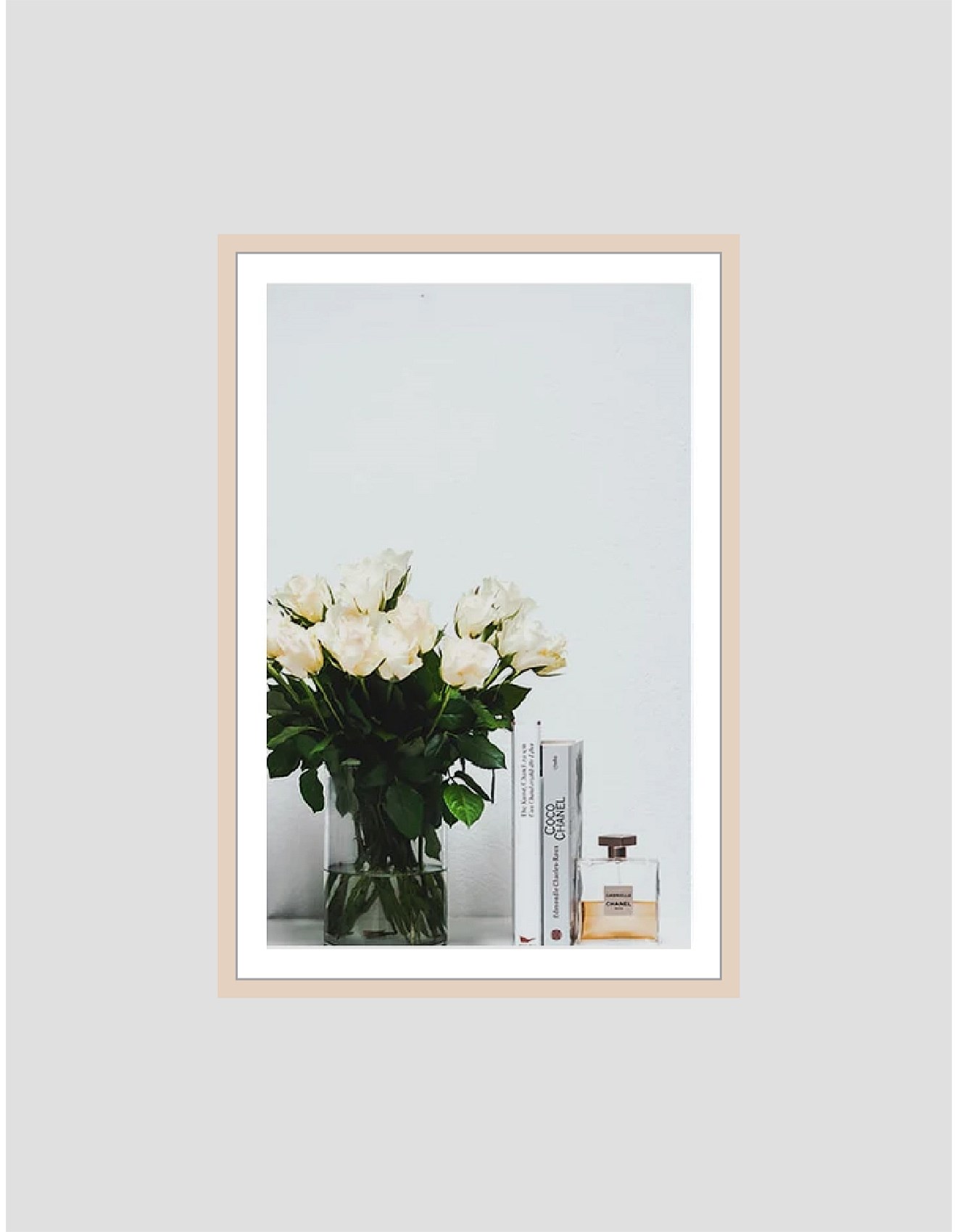 Framehub Fashion Flowers A4 Framed Print | David Jones