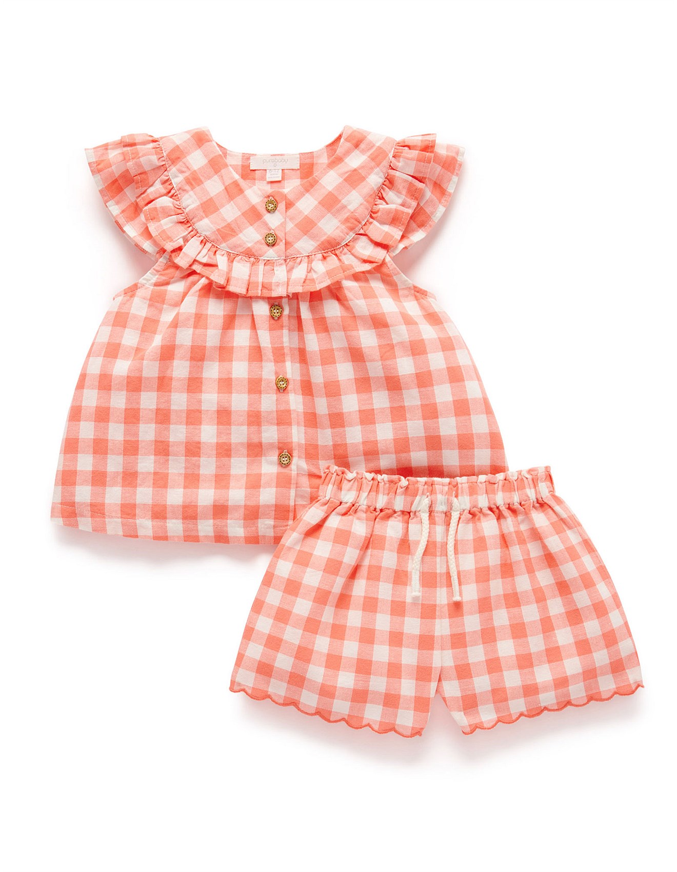 Purebaby Gingham Set | David Jones
