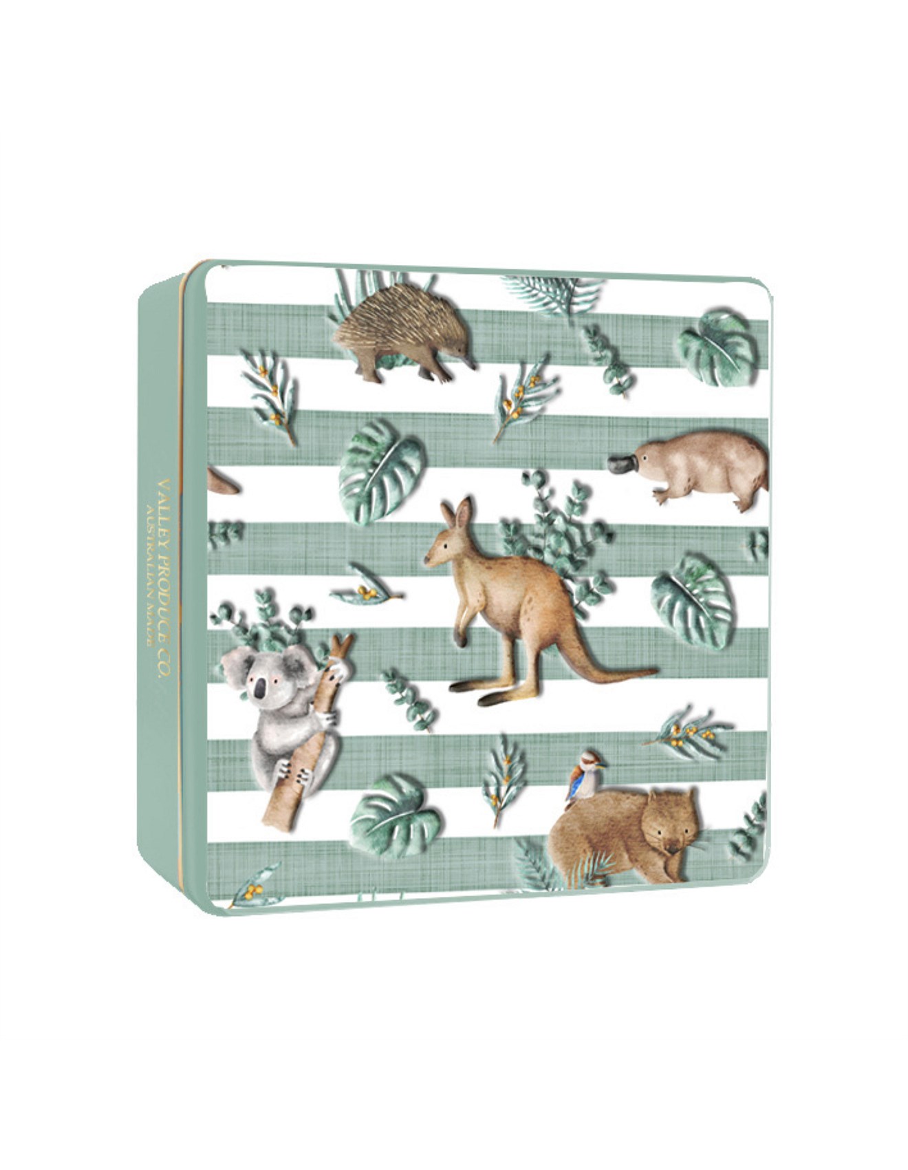 Valley Produce Company Vpc Butter Shortbread Tin -Aus Animals (green ...