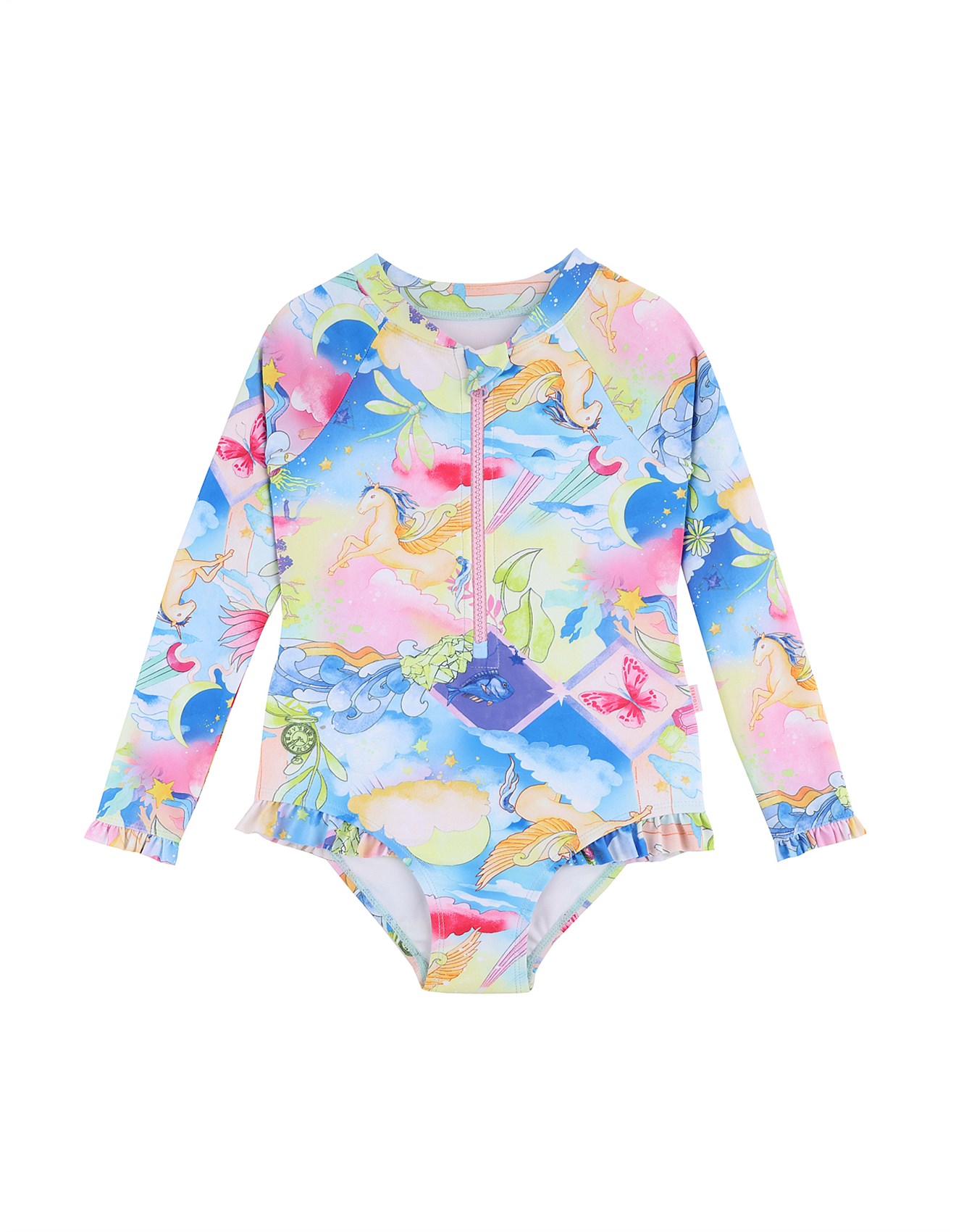 Seafolly Surrealism Zip Front Sunsuit | David Jones