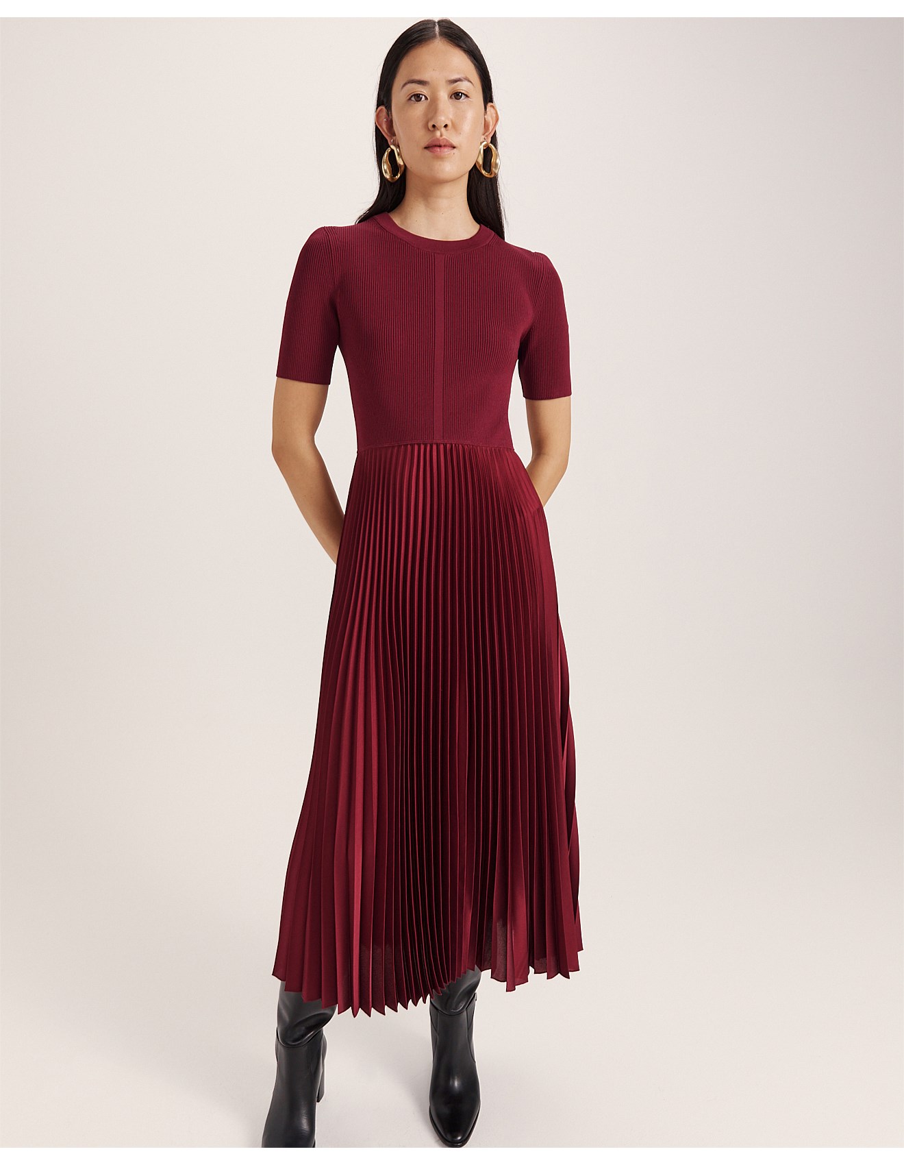 Saba Vicky Mixed Media Dress | David Jones