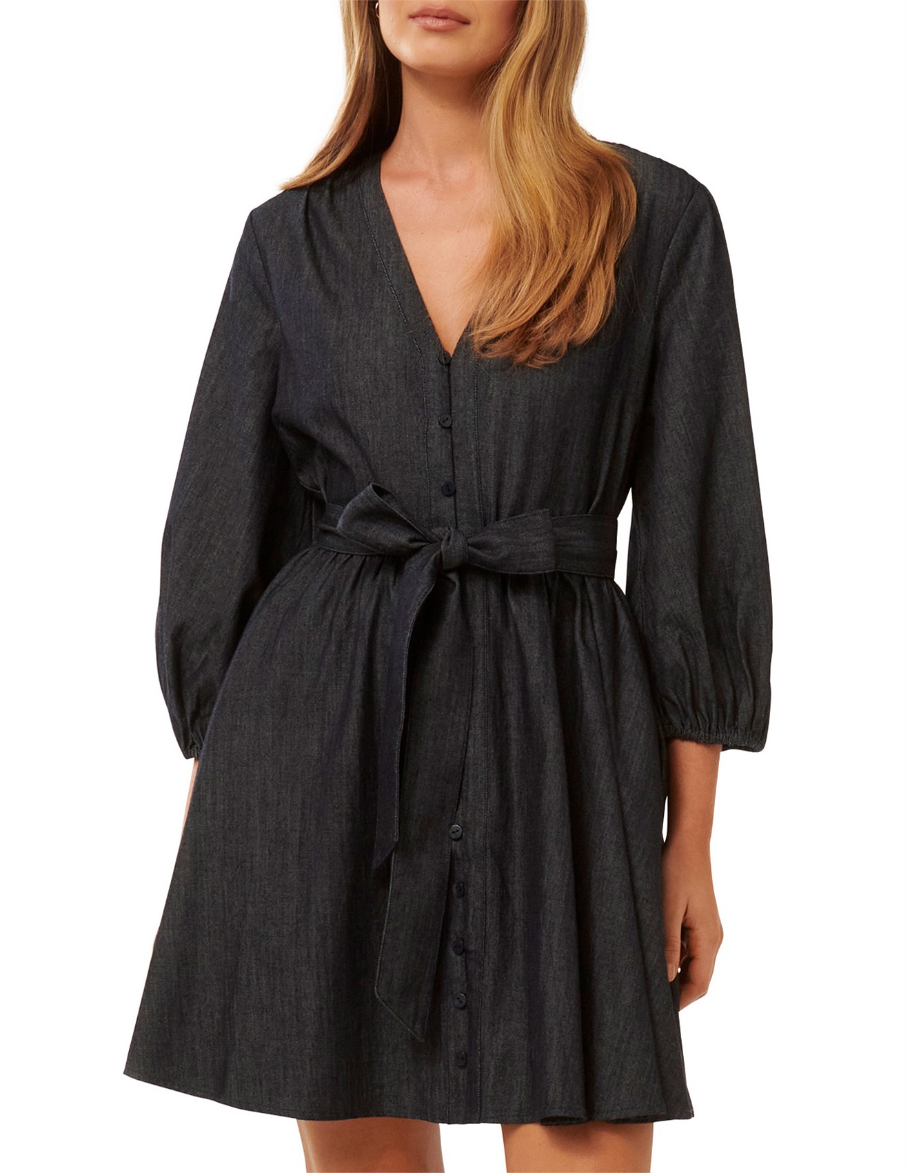 Forever New Jodie Pin Tuck Skater Mini Dress | David Jones