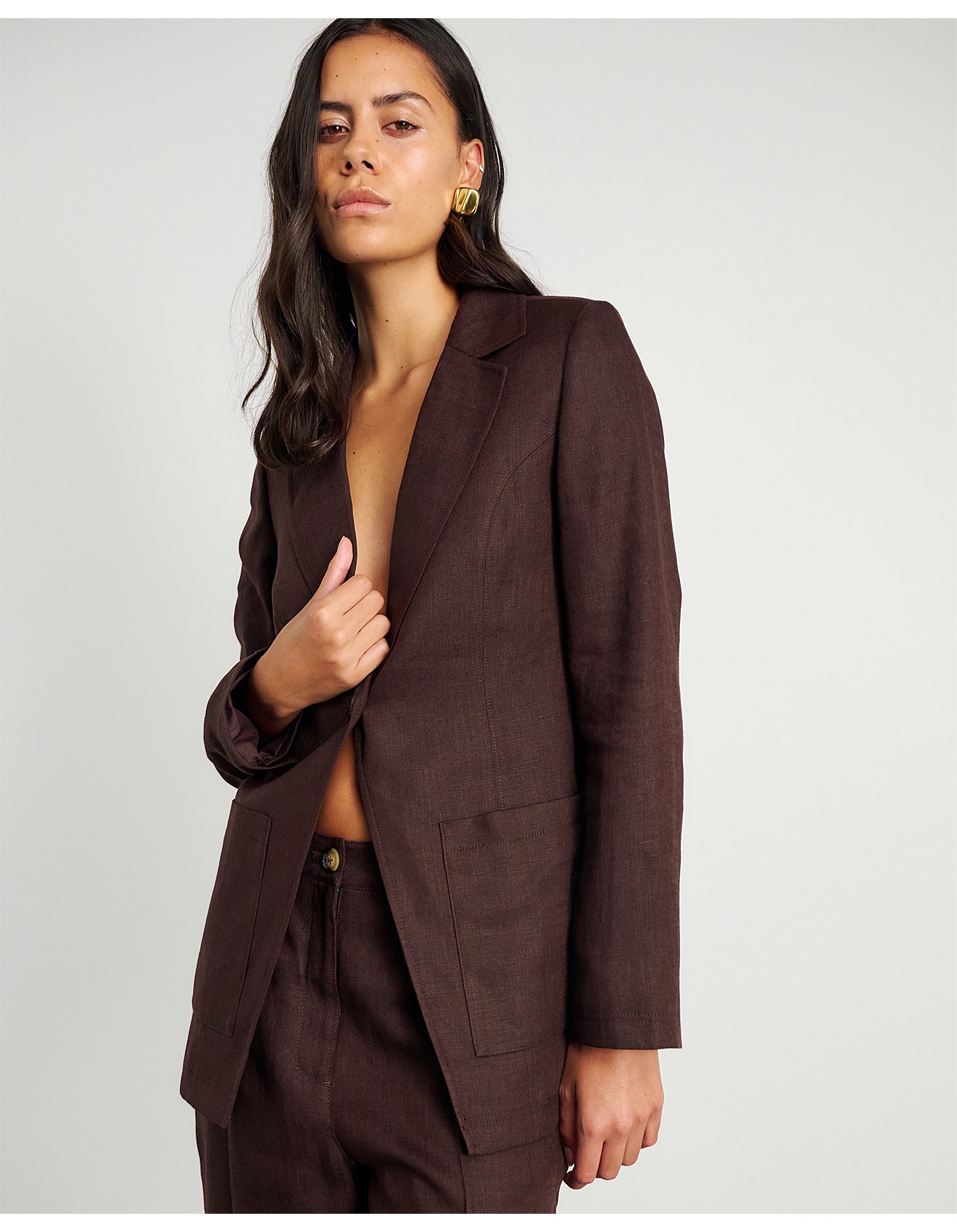 Jag Kayla Linen Blazer | David Jones