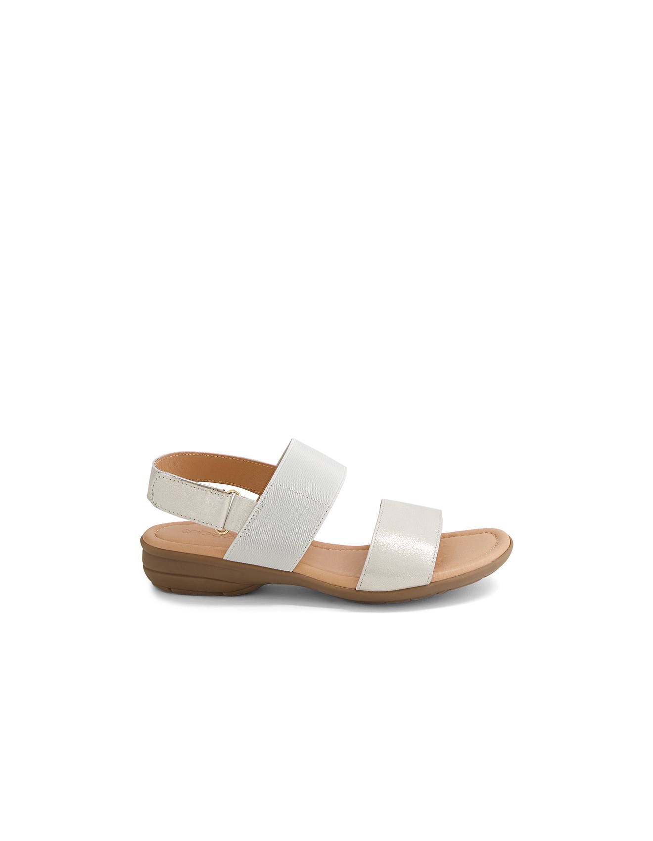 Supersoft By Diana Ferrari Brontie Platinum Suede Sandals | David Jones