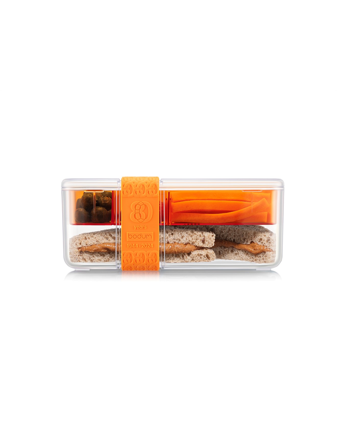Bodum Bistro Lunch Box W Cutlery Orange Flame | David Jones