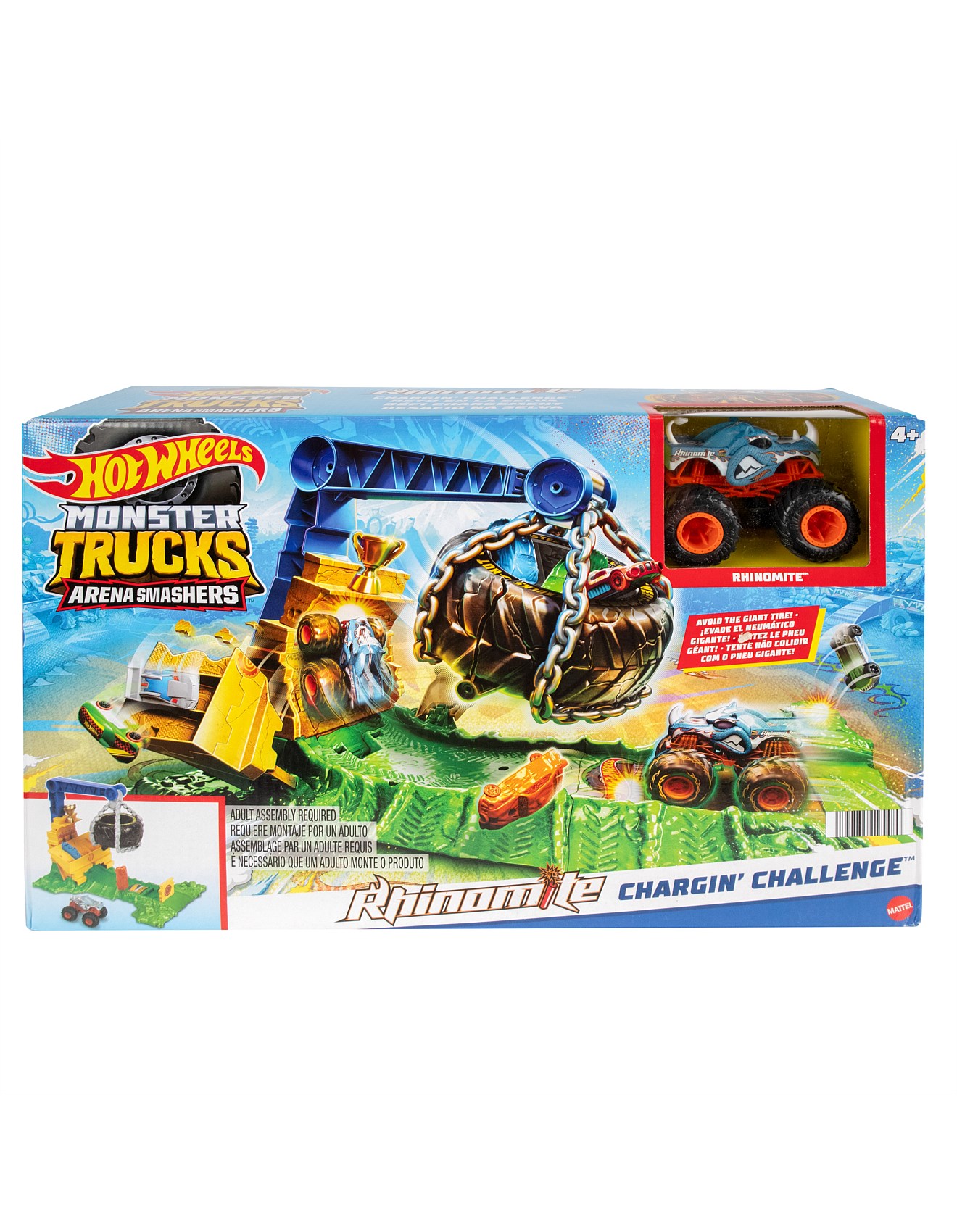 Hot Wheels By Mattel Hot Wheels Monster Trucks Rhinomite Chargin ...