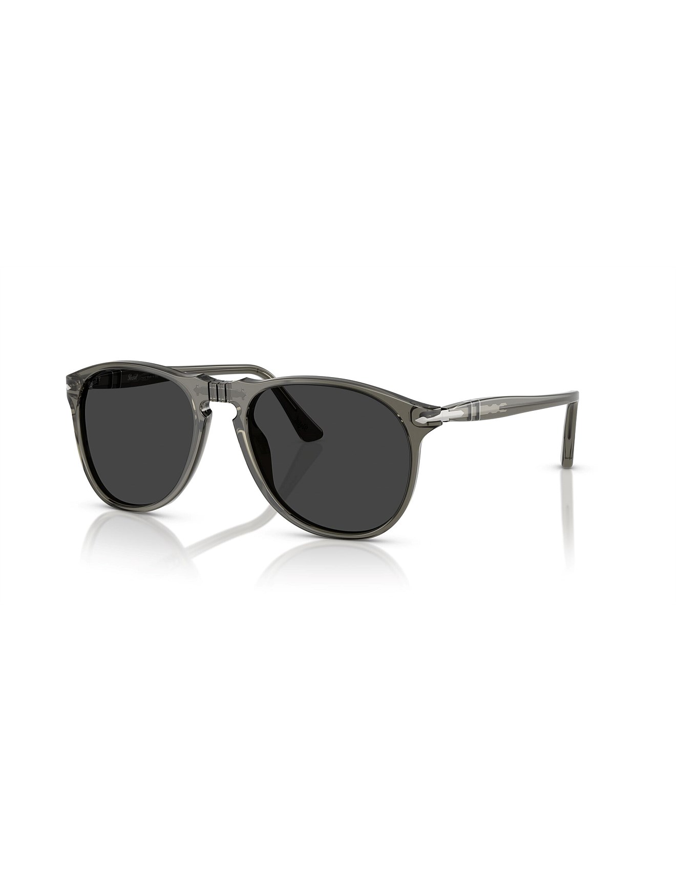 Persol Pilot Grey Polar Black Sunglasses | David Jones