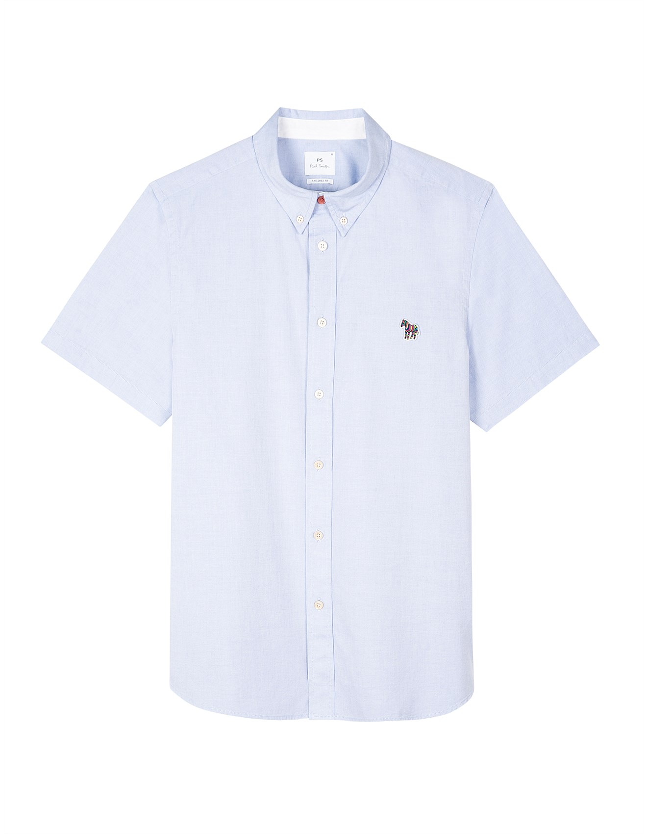 Ps By Paul Smith Mens Ss Tailored Fit Shirt Zeb Badge | David Jones