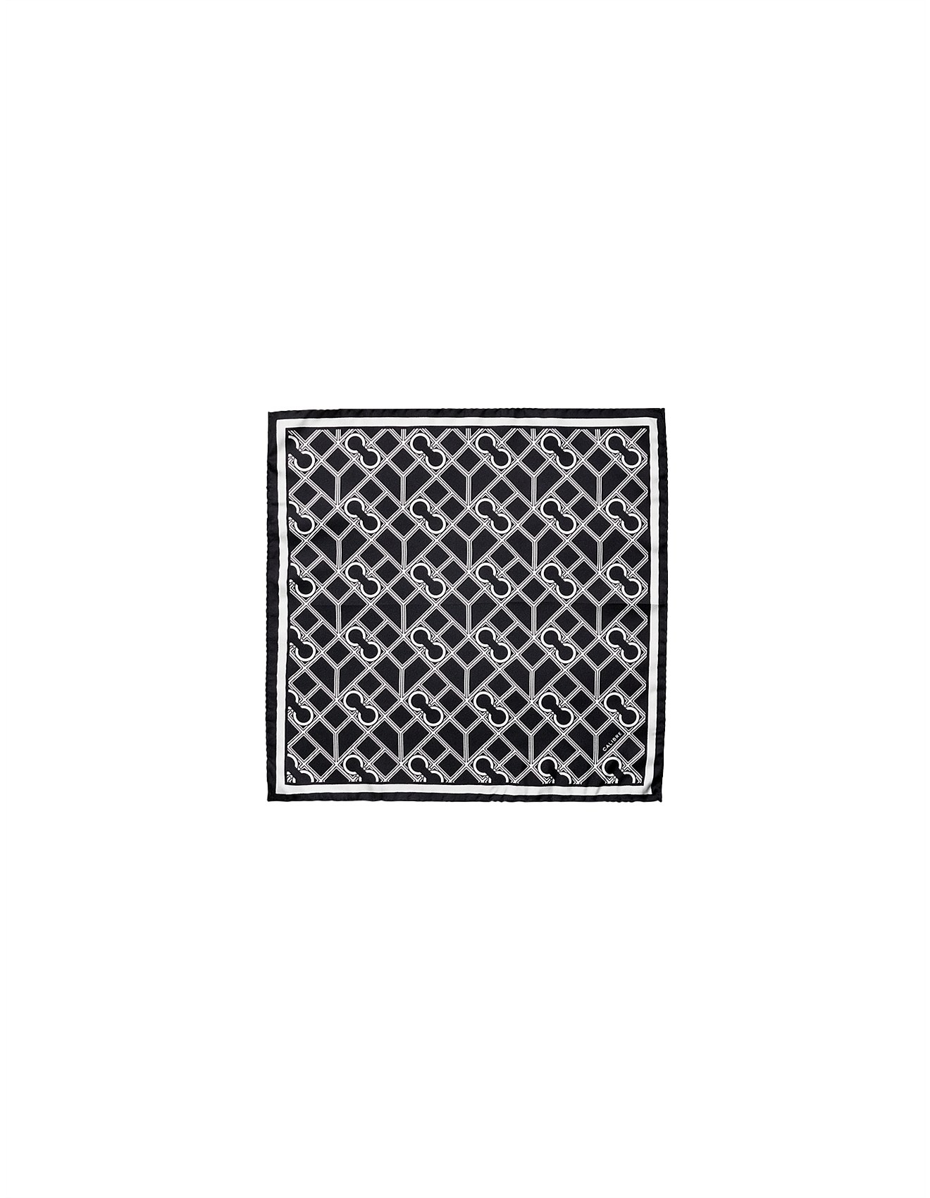Calibre Monogram Pocket Square | David Jones