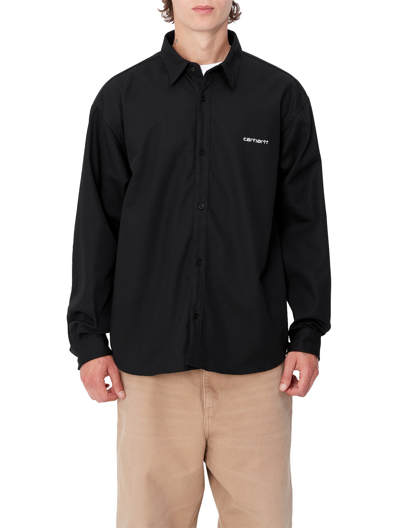 Carhartt Wip Long Sleeve Module Script Shirt | David Jones