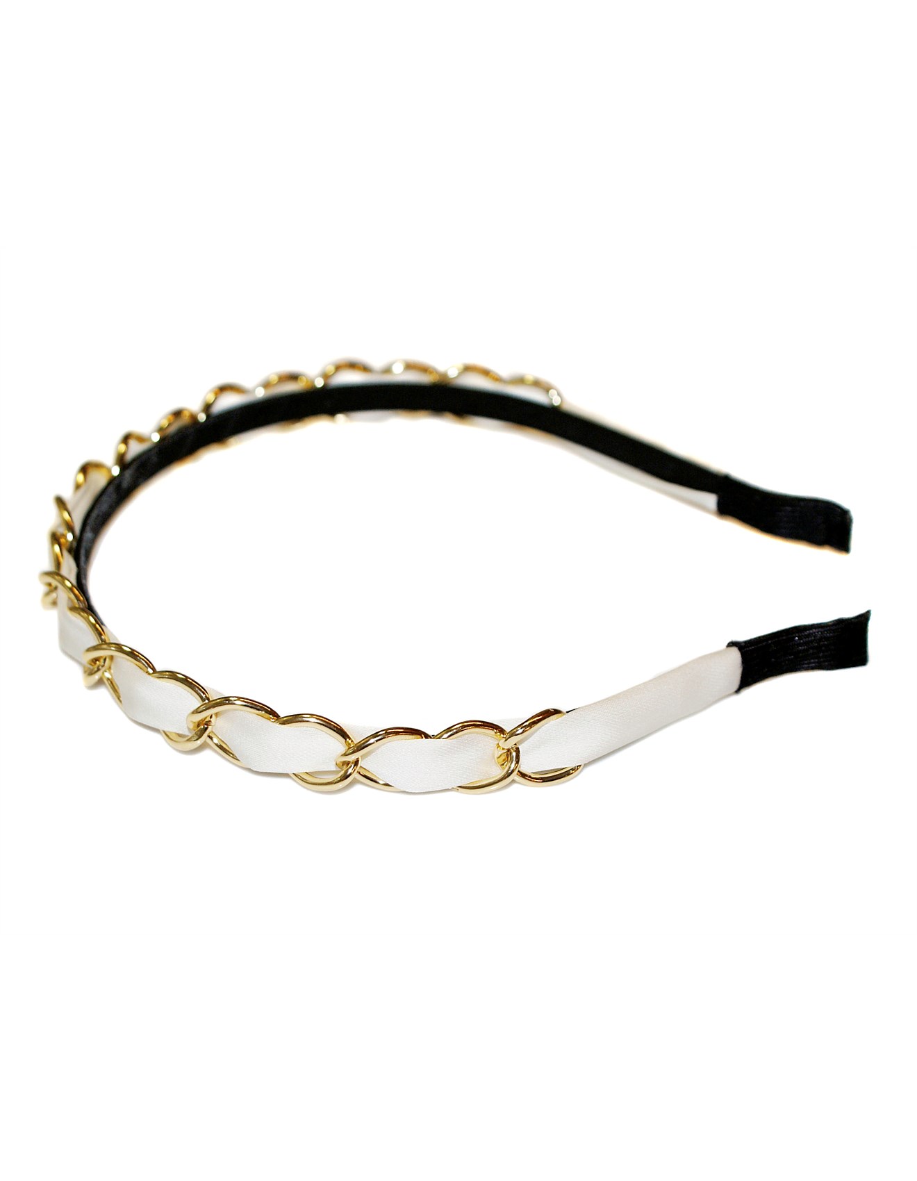 Hepburn & Co Gold Chain Alice Band | David Jones