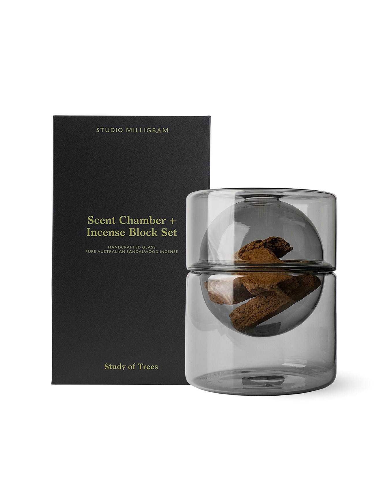 Studio Milligram Study Of Trees Scent Chamber & Incense Block Set ...