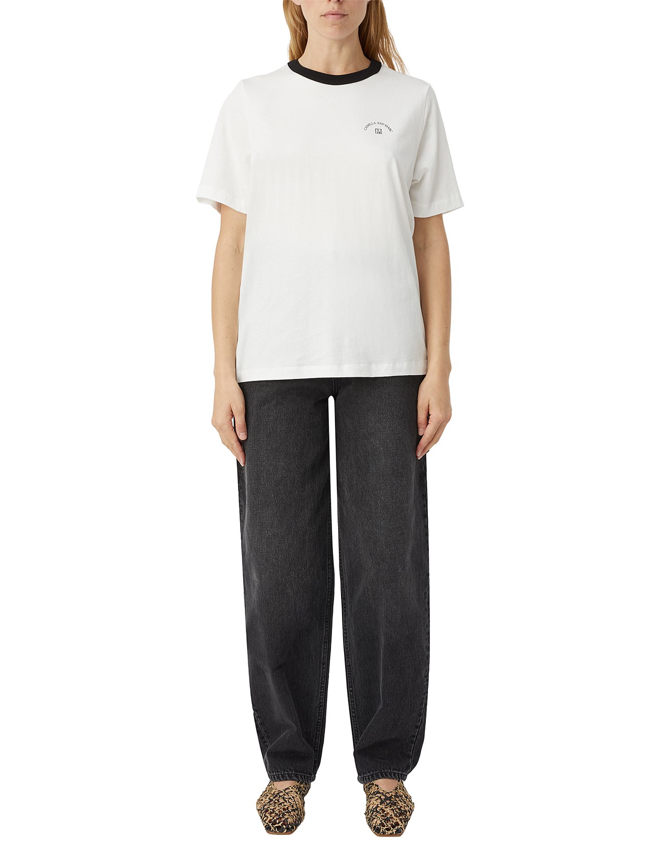 C&m Camilla and Marc Lander Contrast Bind Tee | David Jones