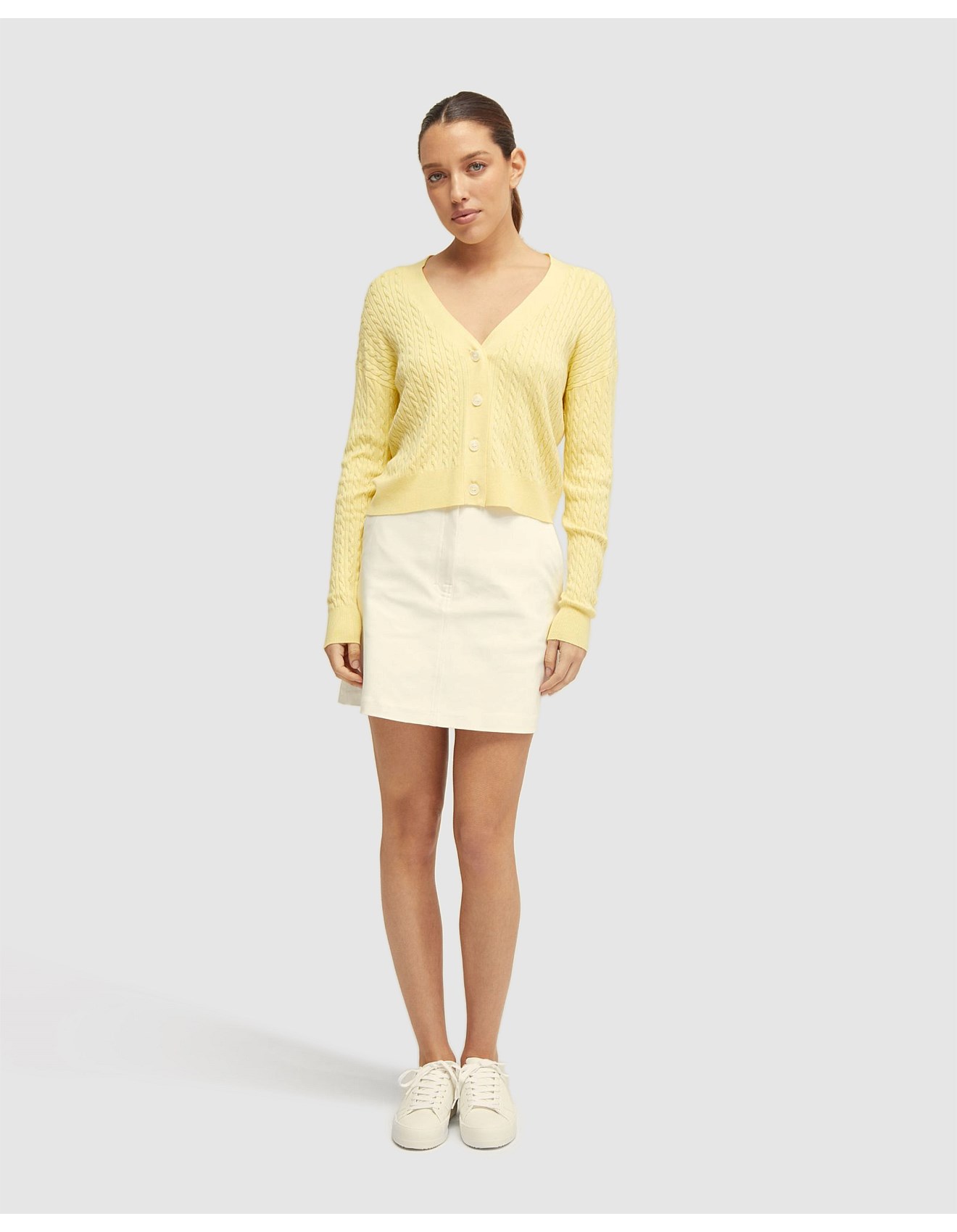 Oxford Erin Cable Cardigan | David Jones