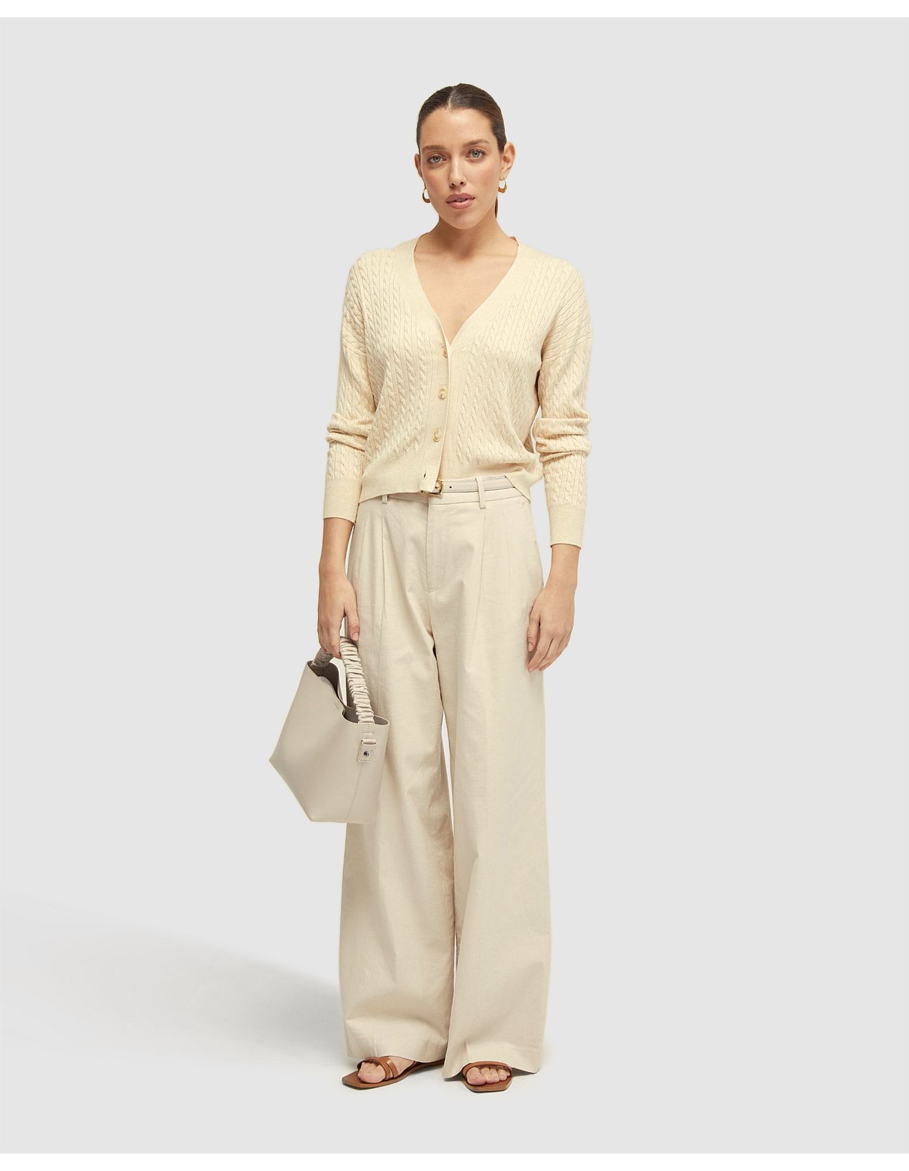 Oxford Erin Cable Cardigan | David Jones