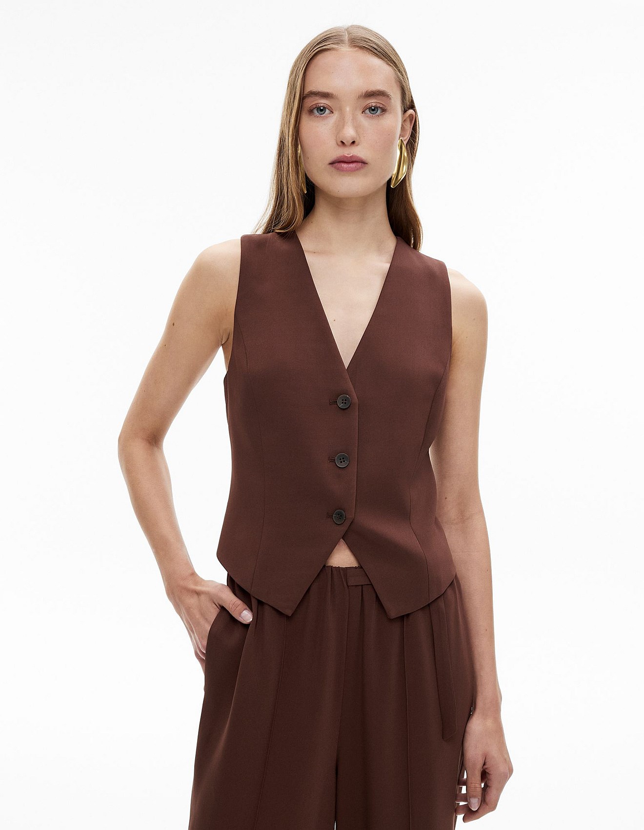 Witchery Belt Back Vest | David Jones