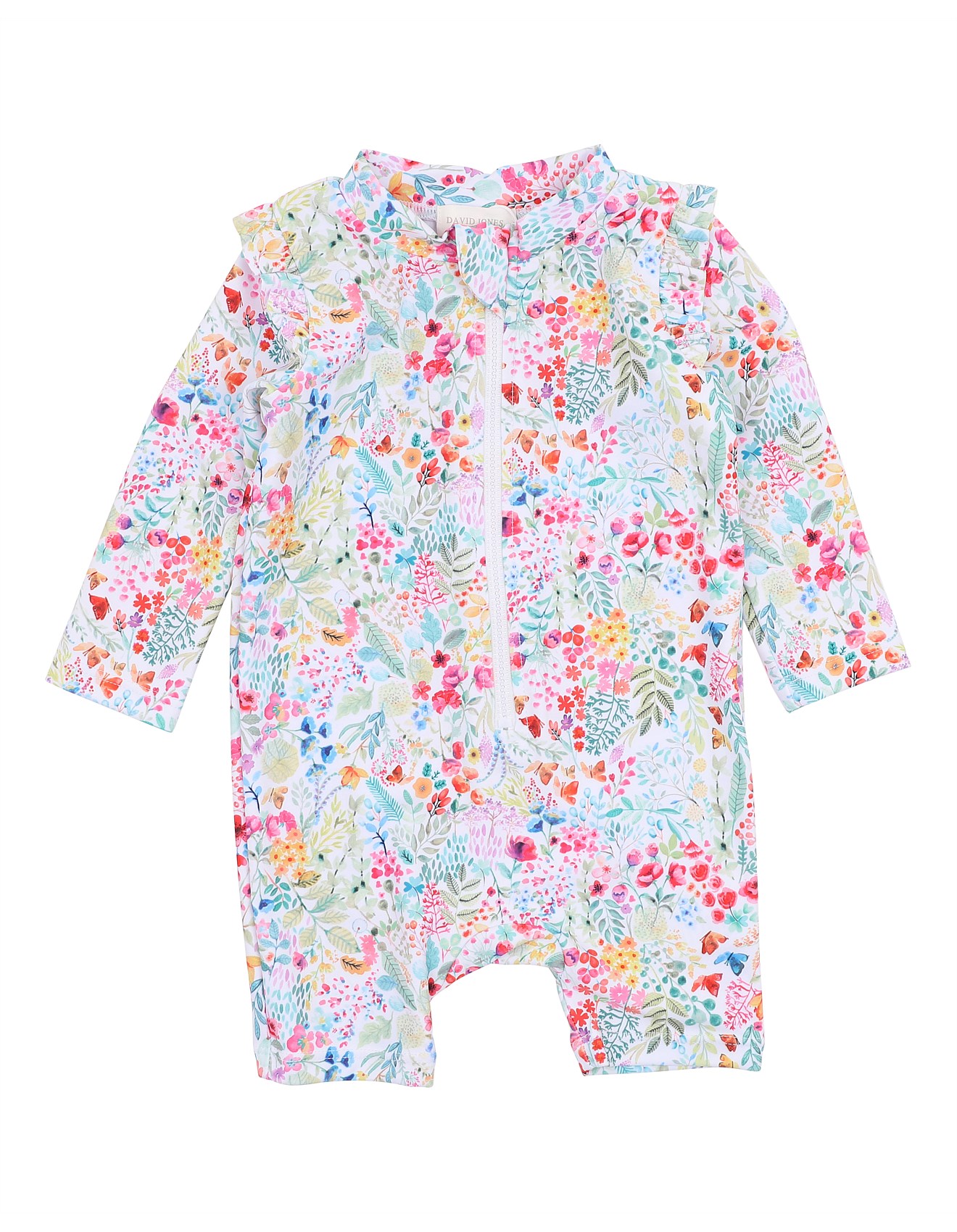 David Jones Garden Floral Print Long Sleeve Rash Suit | David Jones