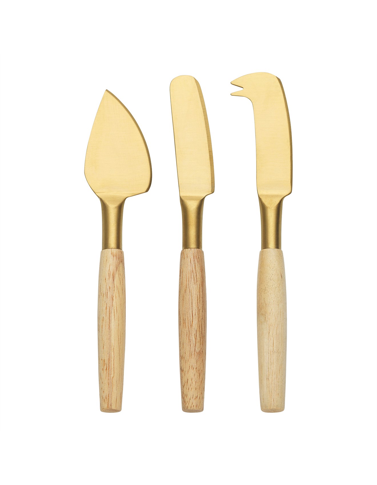 Ecology Alto 3pc Cheese Knife Set Gold | David Jones