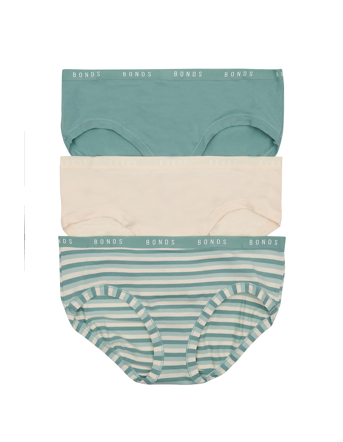 Bonds 3pk Cottontails Midi Brief | David Jones