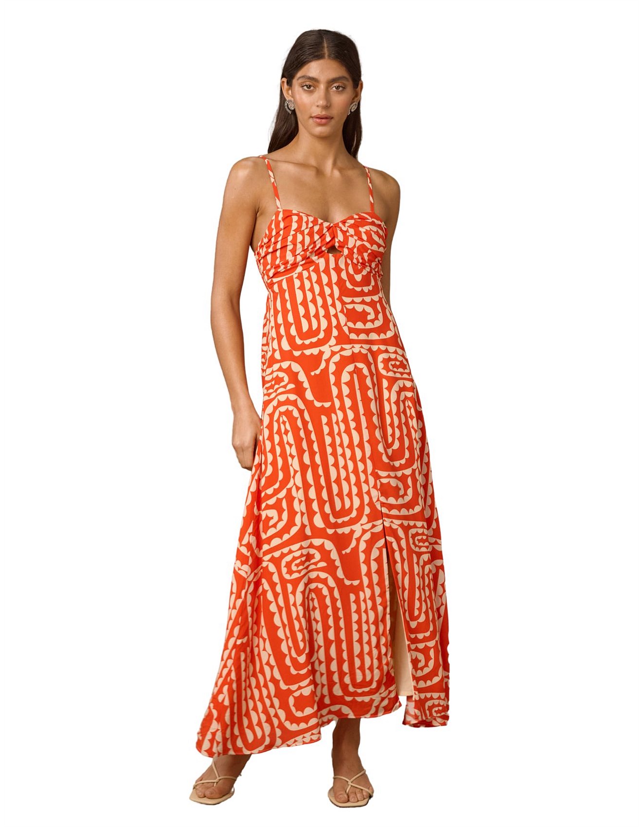 Mon Renn Tempo Print Midi Dress | David Jones