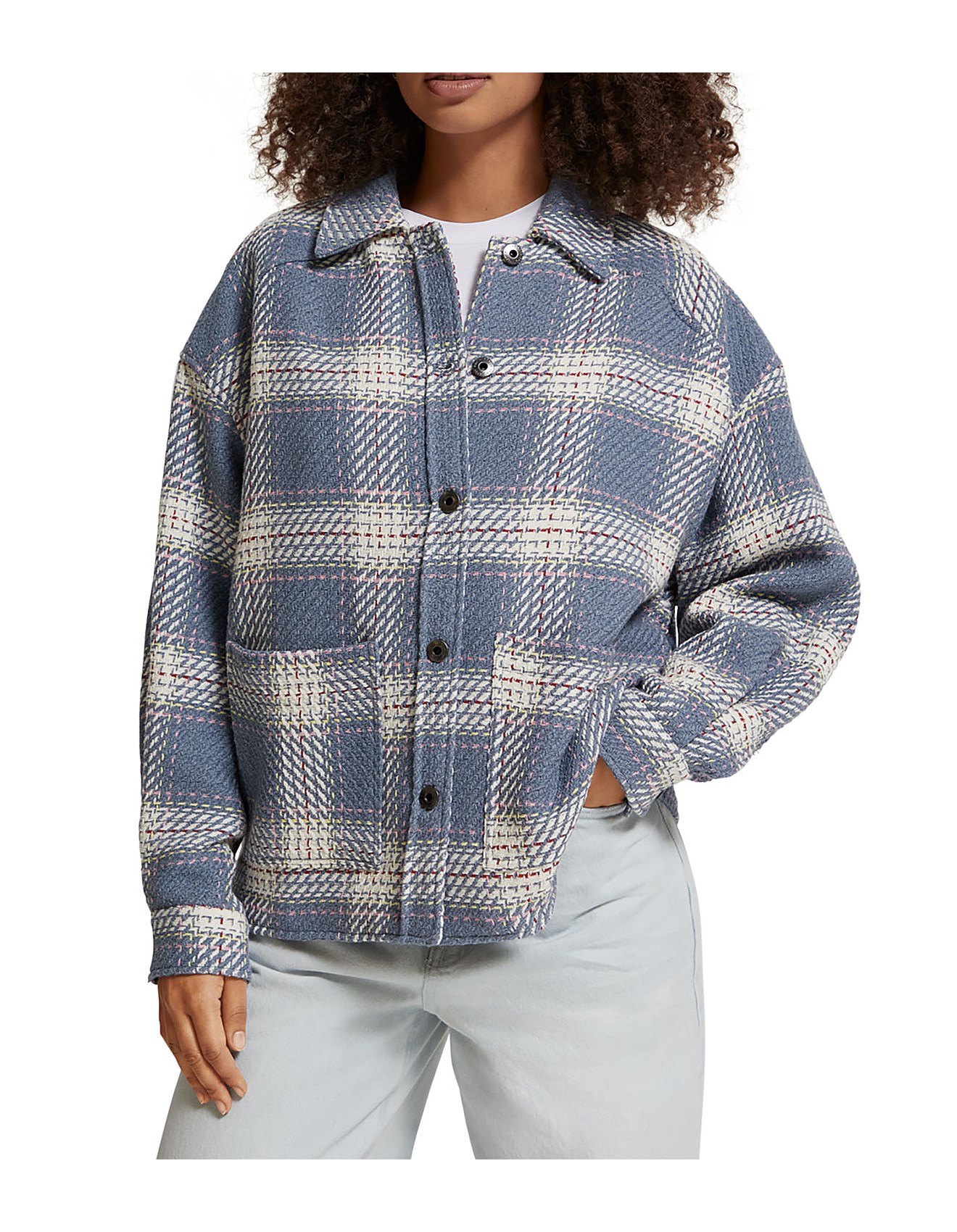 Scotch & Soda Lightweight Check Overshirt | David Jones