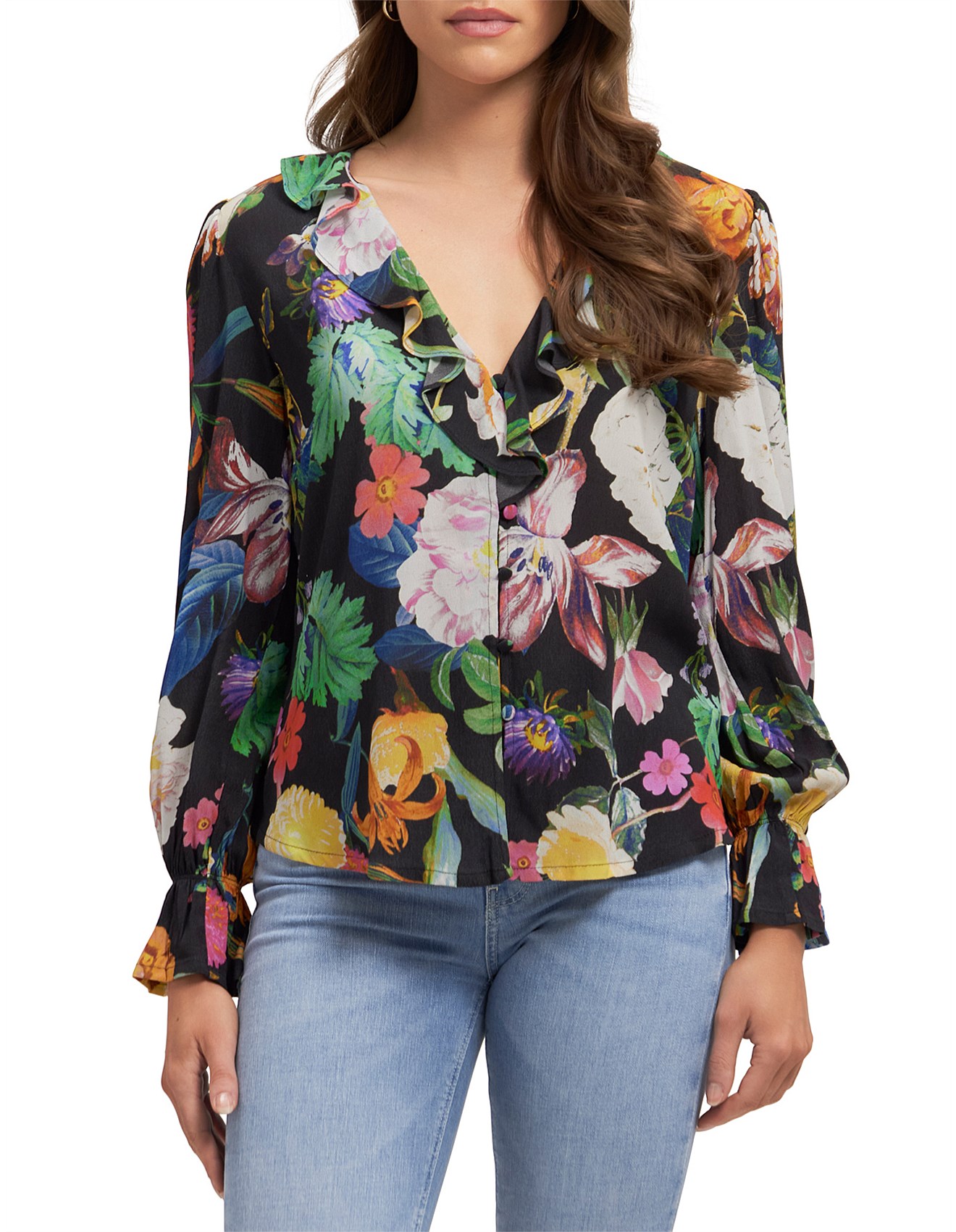 Guess Long Sleeve Toni Top | David Jones