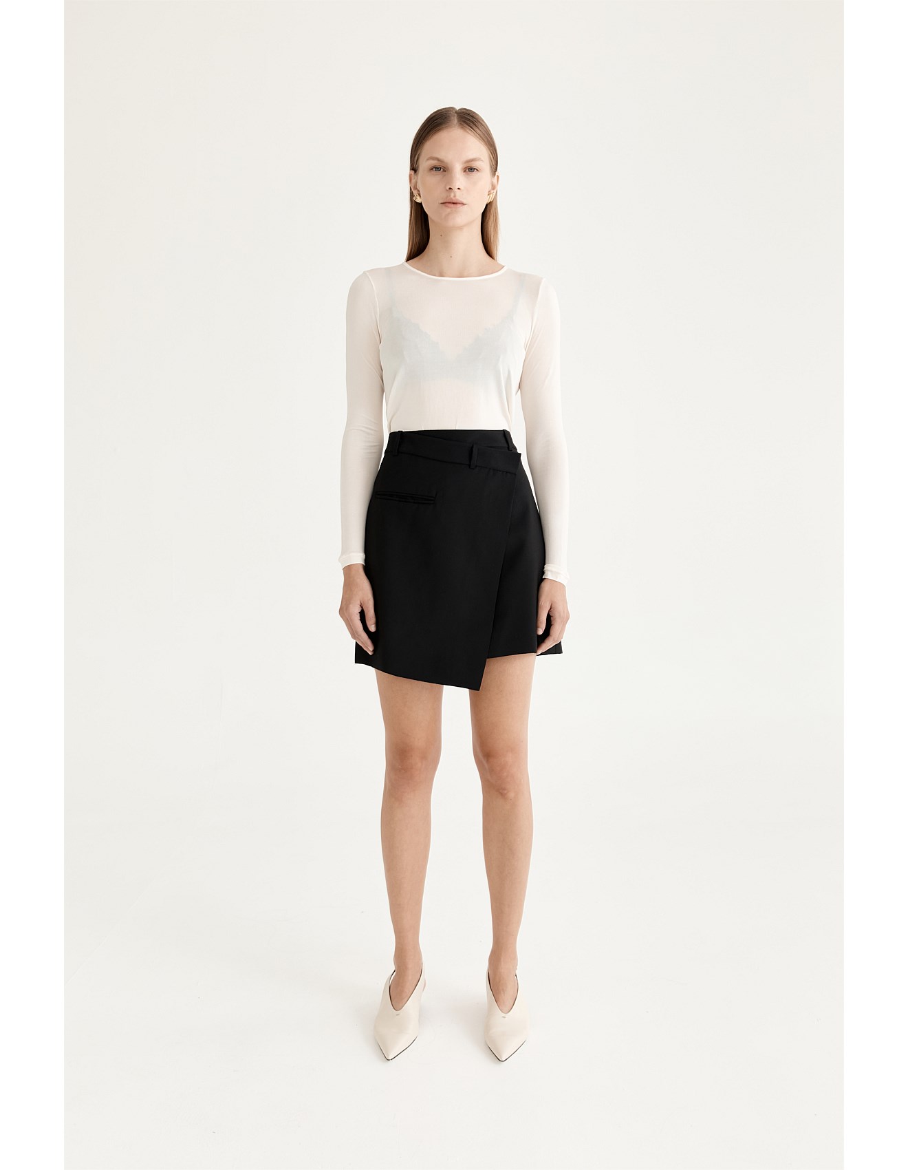 Solaqua Agnes Mesh Knit Top | David Jones