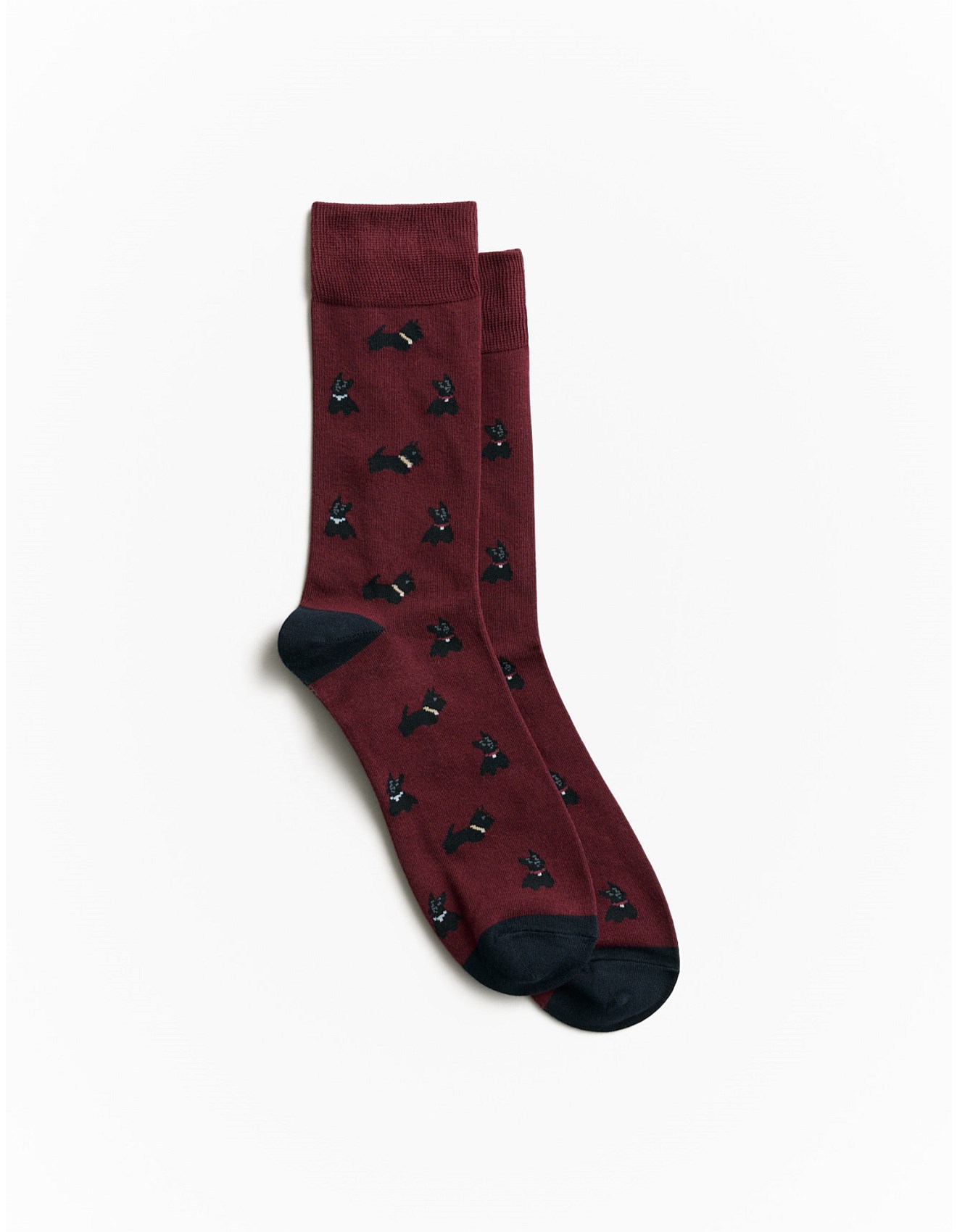 Trenery Terrier Sock Cotton-rich Crew Socks | David Jones