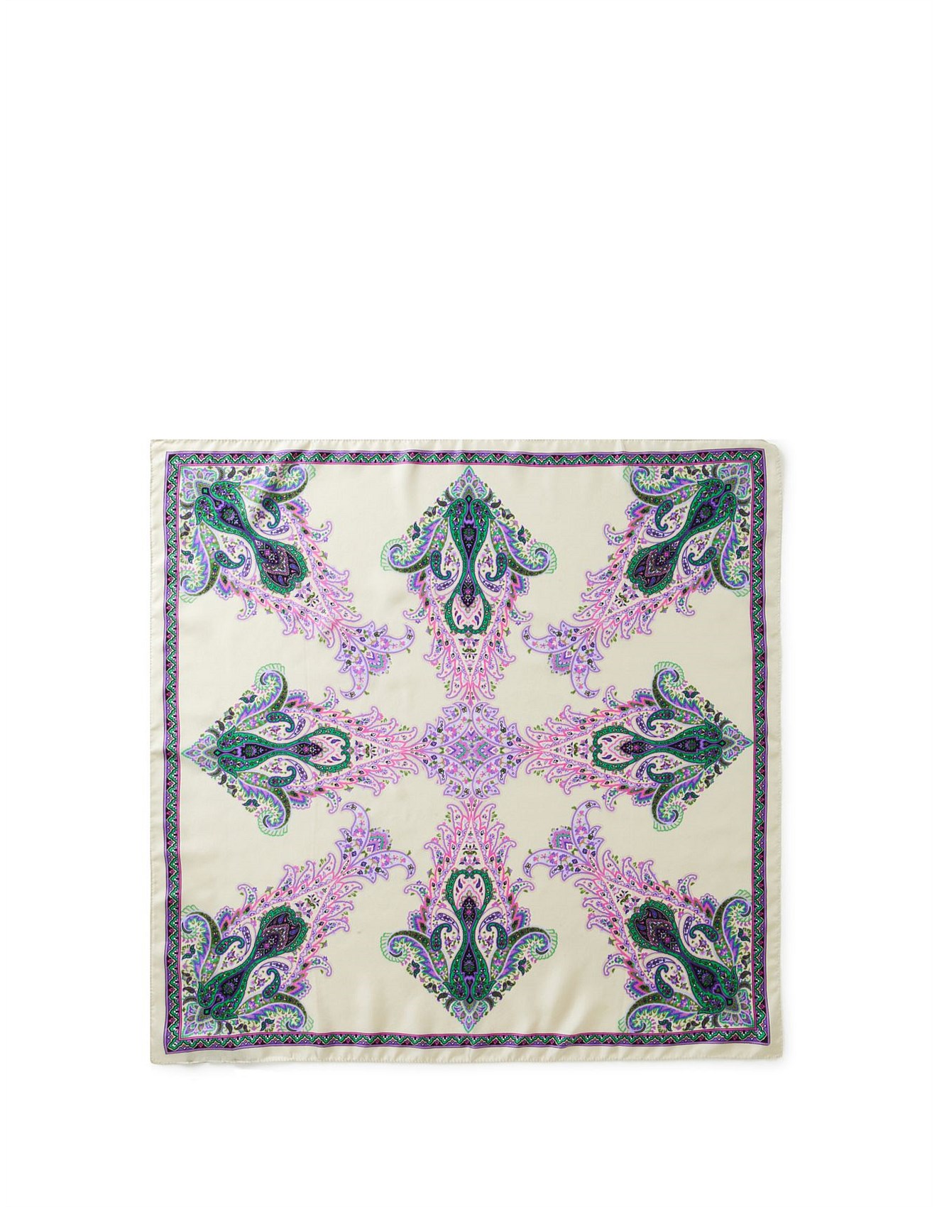 Milana 70 X 70 Paisley Silk Scarf | David Jones