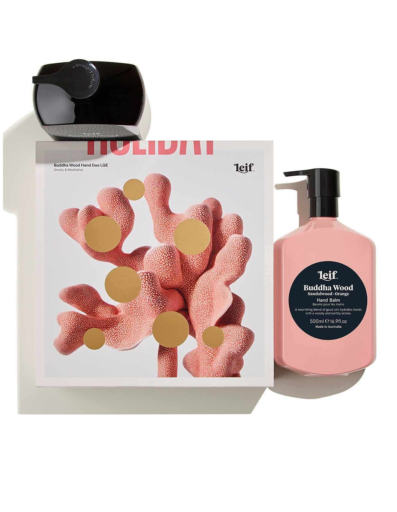 Leif Limited Edition Holiday Buddha Wood Hand Duo -Large | David Jones