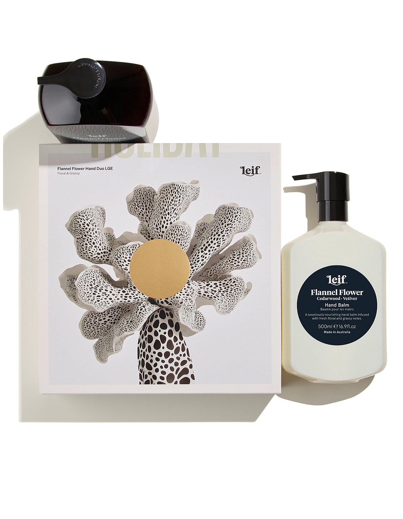 Leif Limited Edition Holiday Flannel Flower Hand Duo -Large | David Jones