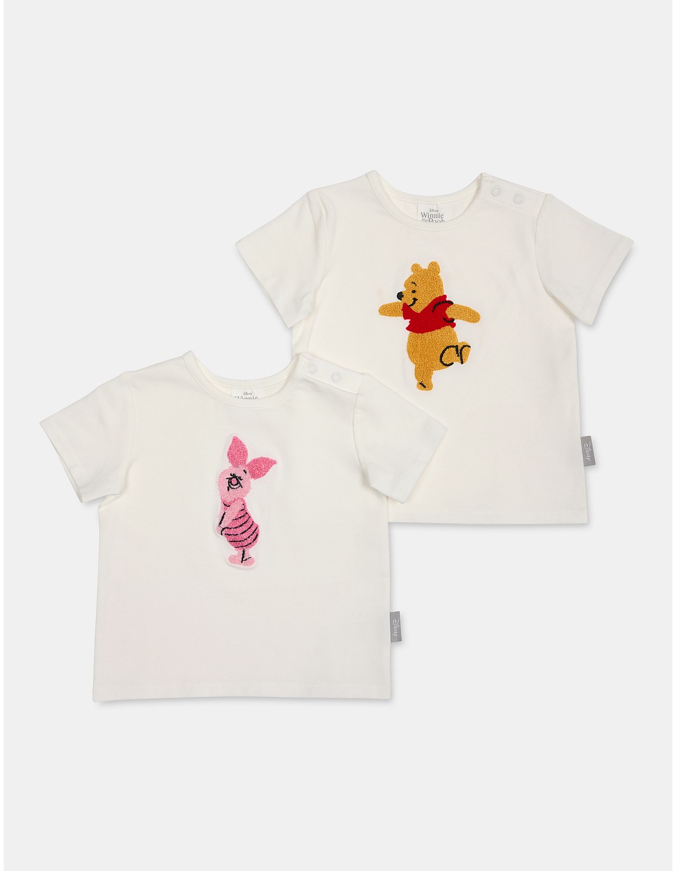 Disney Winnie the Pooh 2 Pk Tees | David Jones