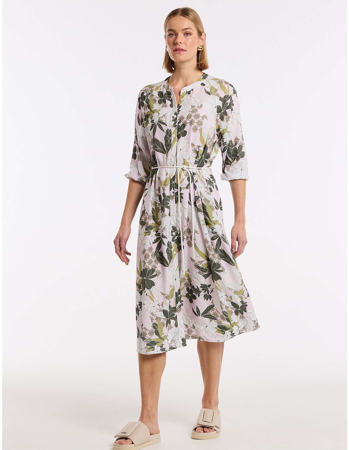Marco Polo Floral Mosaic Dress | David Jones