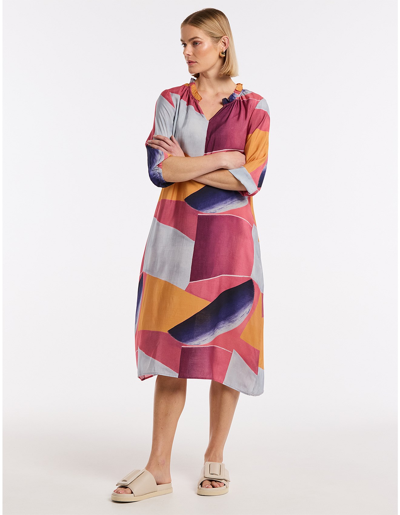 Marco Polo Multi Mirage Dress | David Jones